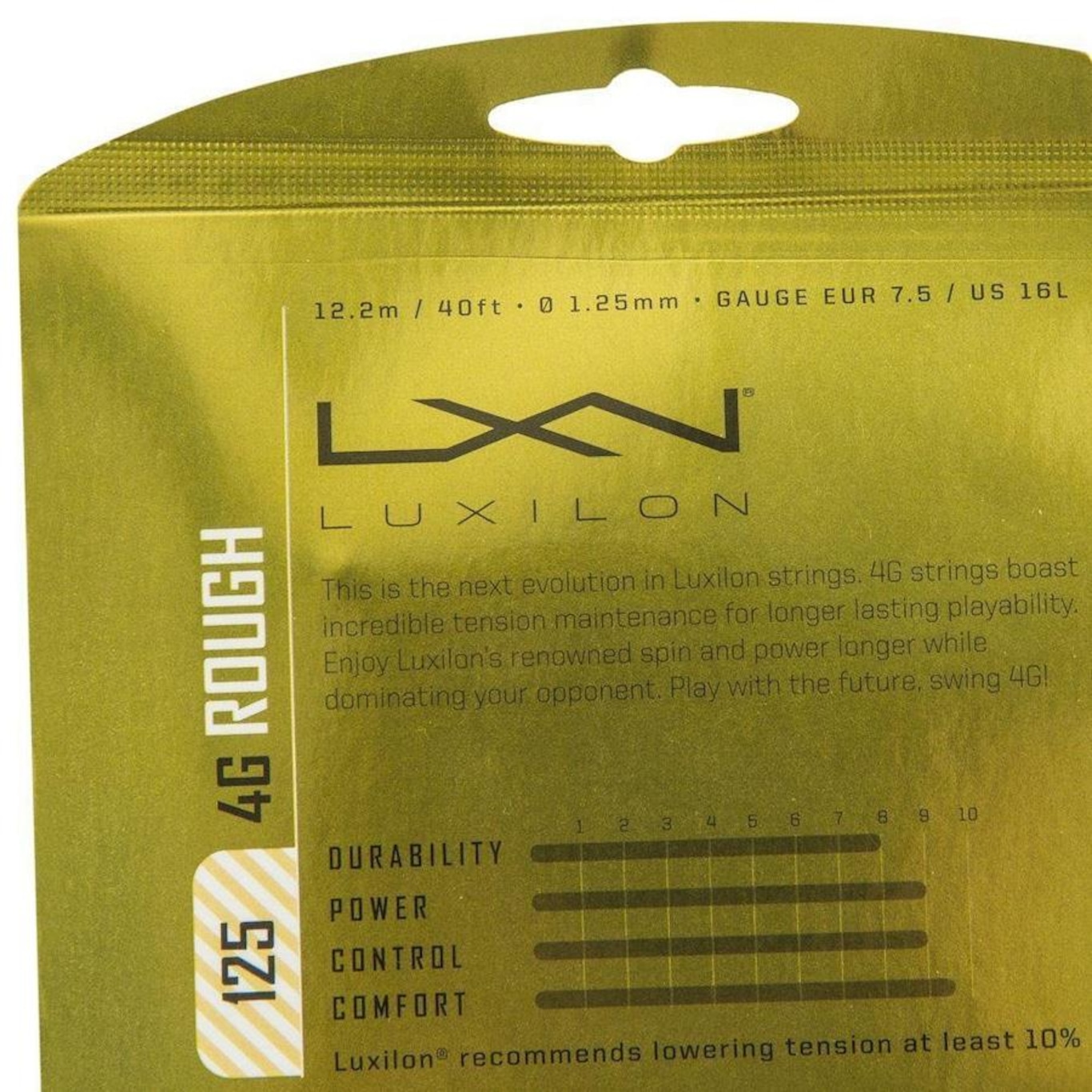 Corda Luxilon 4G 1.25mm Rough - Set Individual | Centauro
