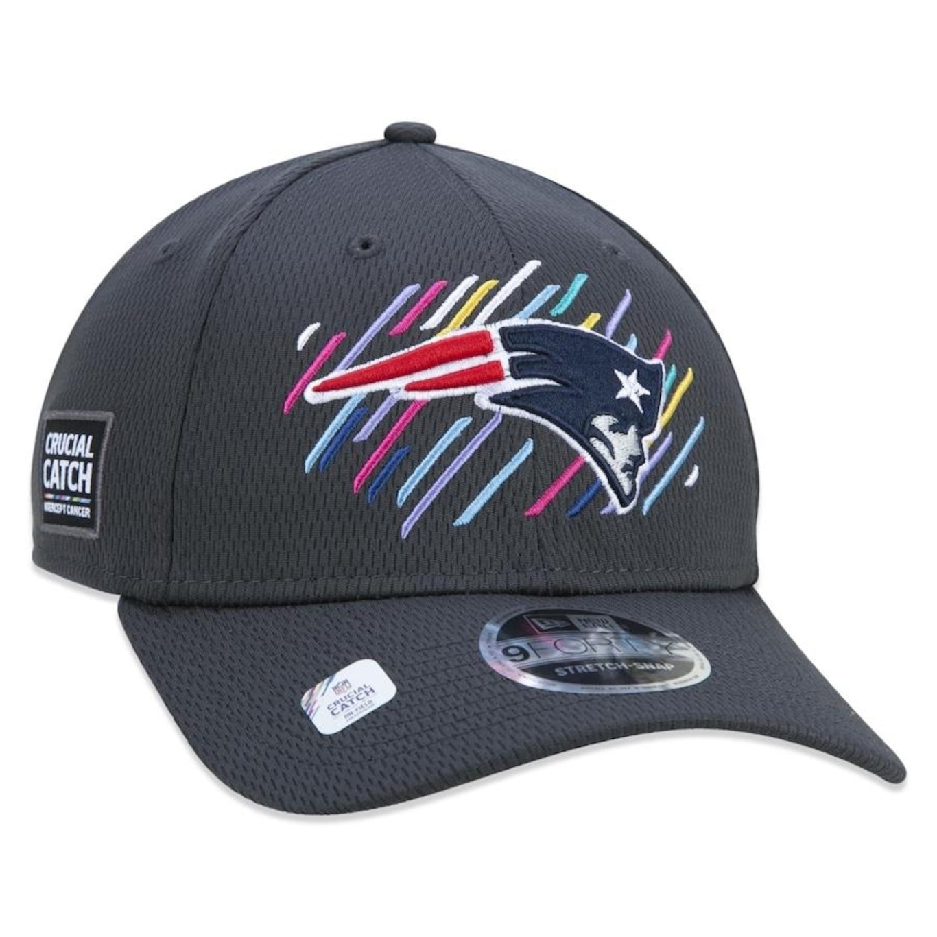 Boné Aba Curva New Era 9Forty Stretch Snap New England Patriots Crucial ...