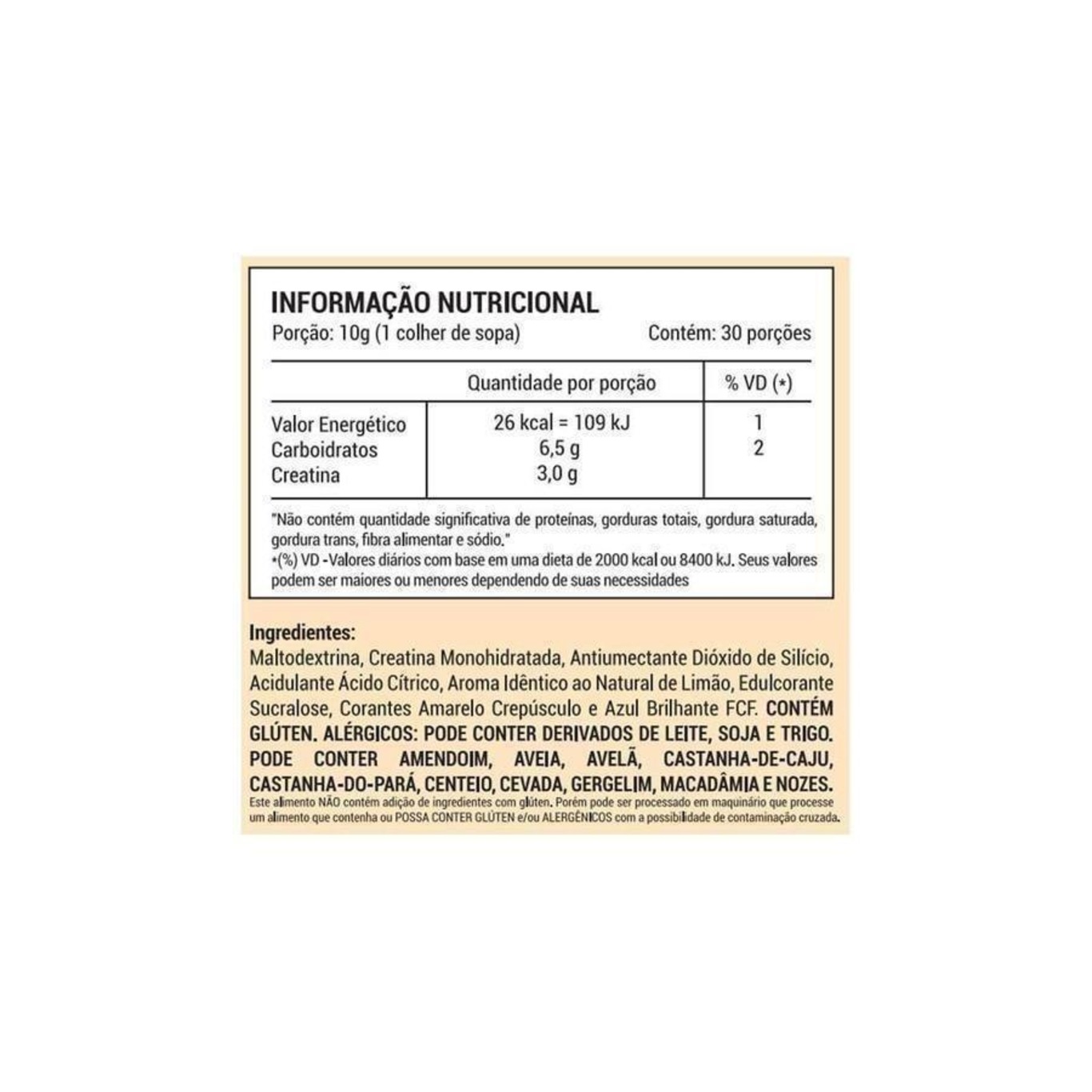 Creatina Generic Labs - Limão - 300g | Centauro