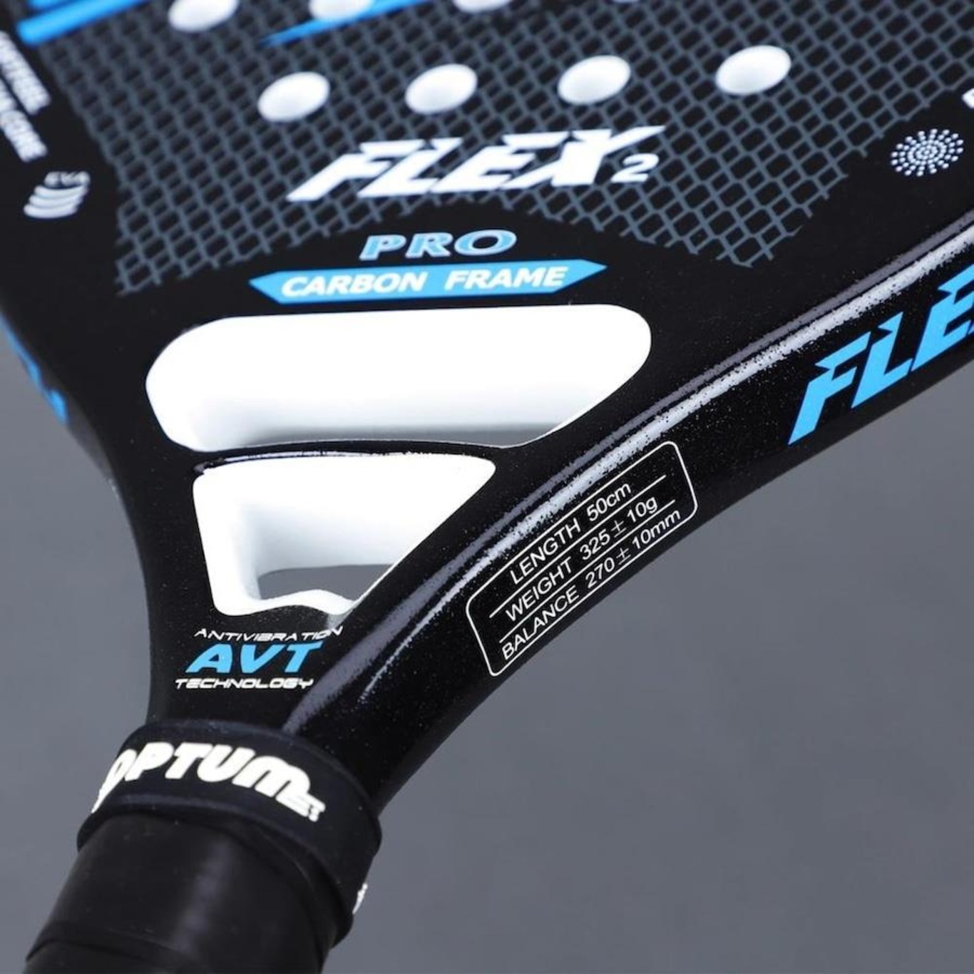Raquete de Beach Tennis Optum Flex 2 Pro Carbon Frame + Capa | Centauro