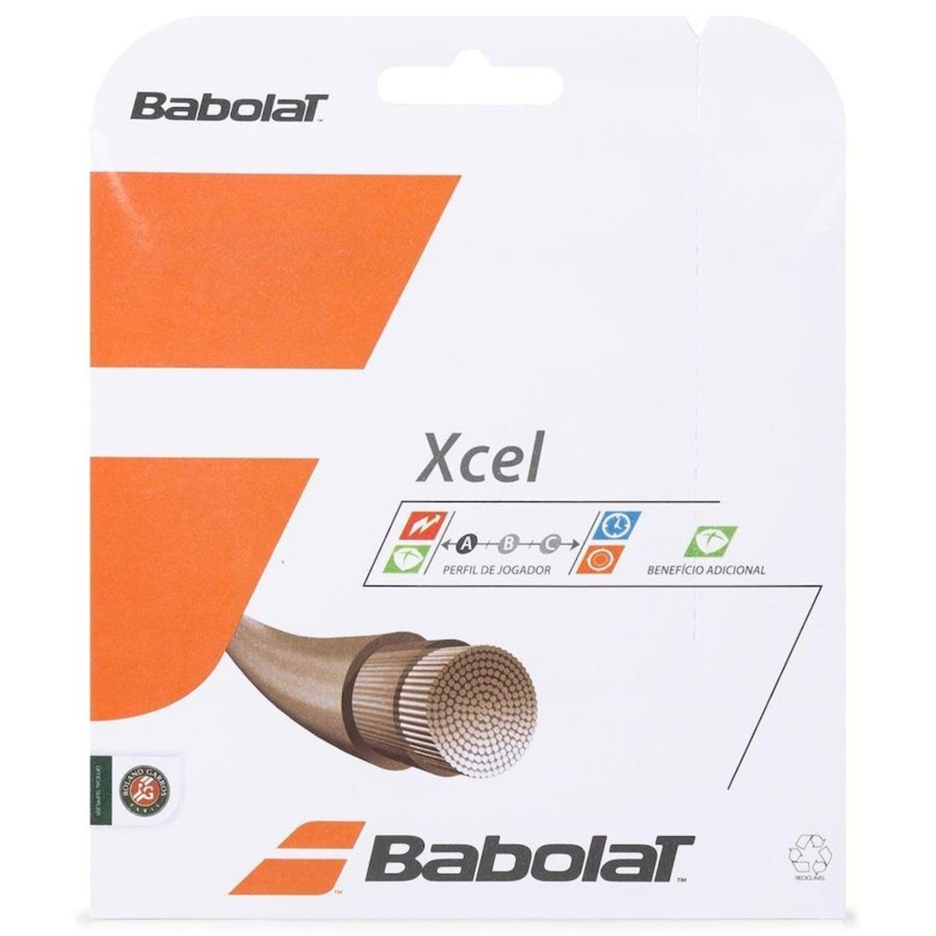 Corda Babolat Xcel 1.25Mm Natural - Set Individual | Centauro