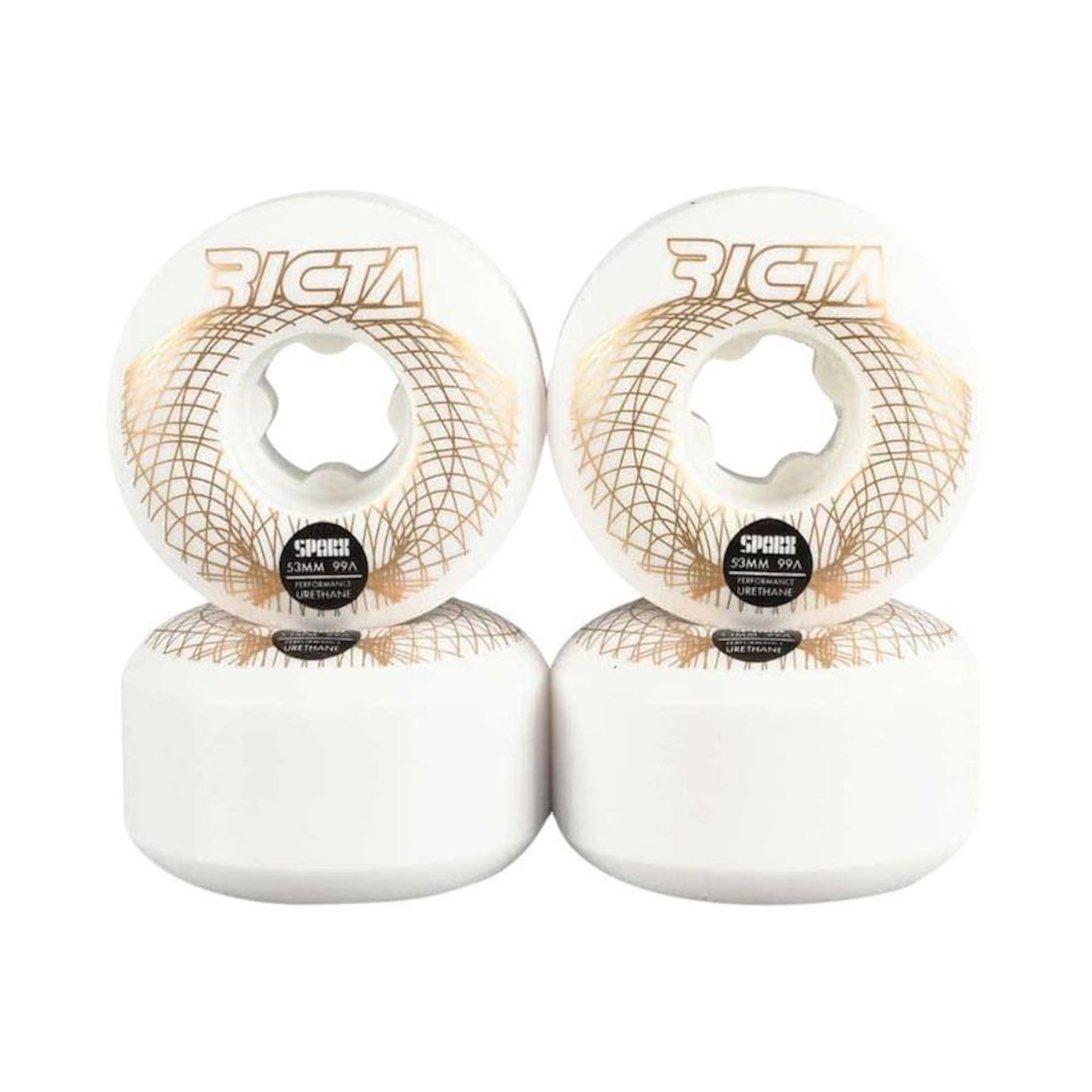 Kit Rodas de Skate Ricta Wireframe Sparx 99A - 53mm - 4 unidades | Centauro