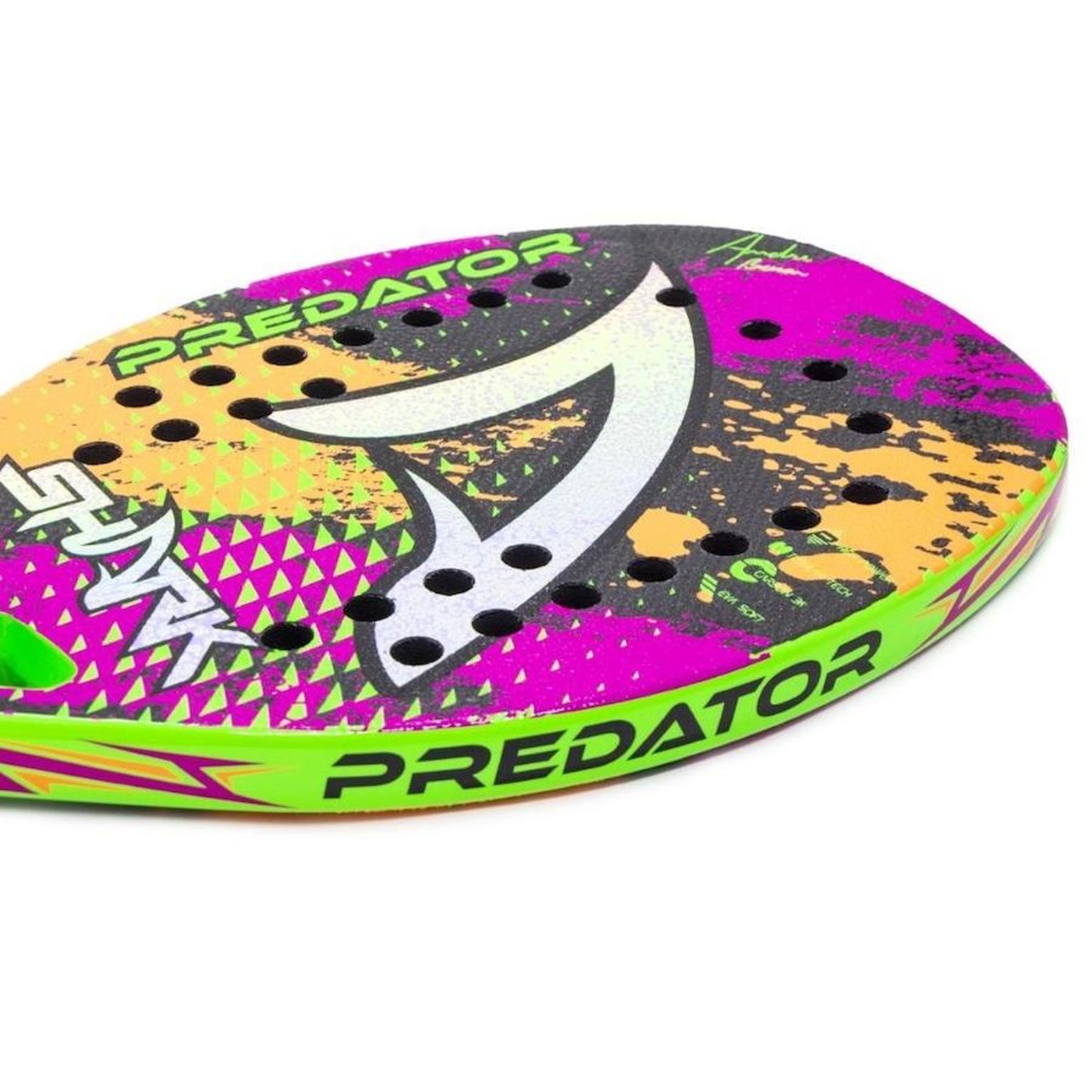 Raquete Beach Tennis Shark Predator 2022 Carbono 3K + Capa | Centauro