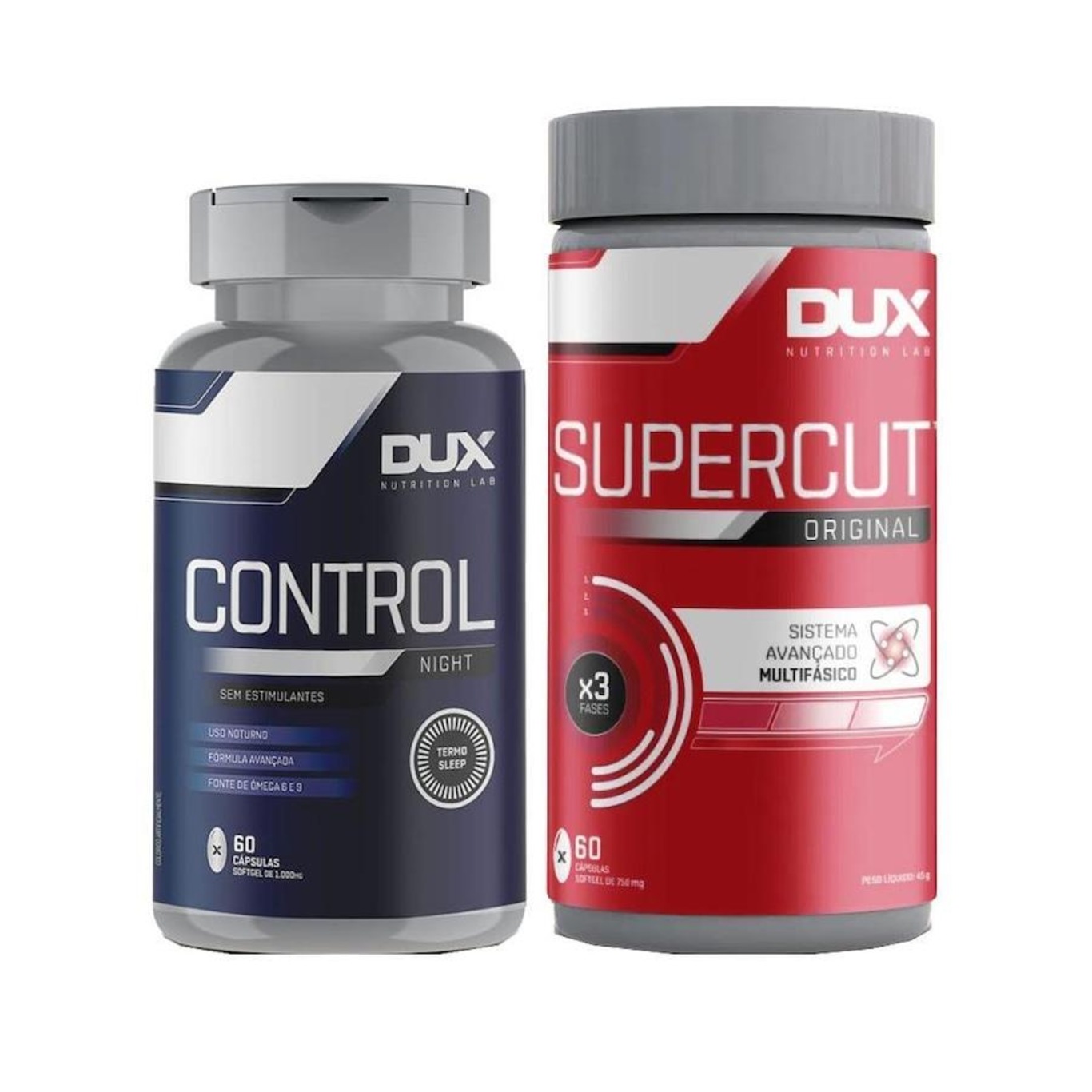 Combo Emagrecedor Dux Nutrition Abdomen Dia e Noite Super Cut + Control Night | Centauro