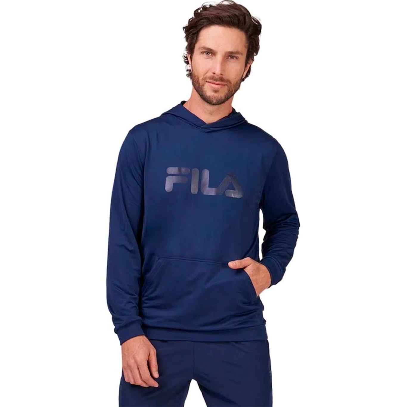 Bluão de Moletom com Capuz Fila Sports Essence - Masculino | Centauro
