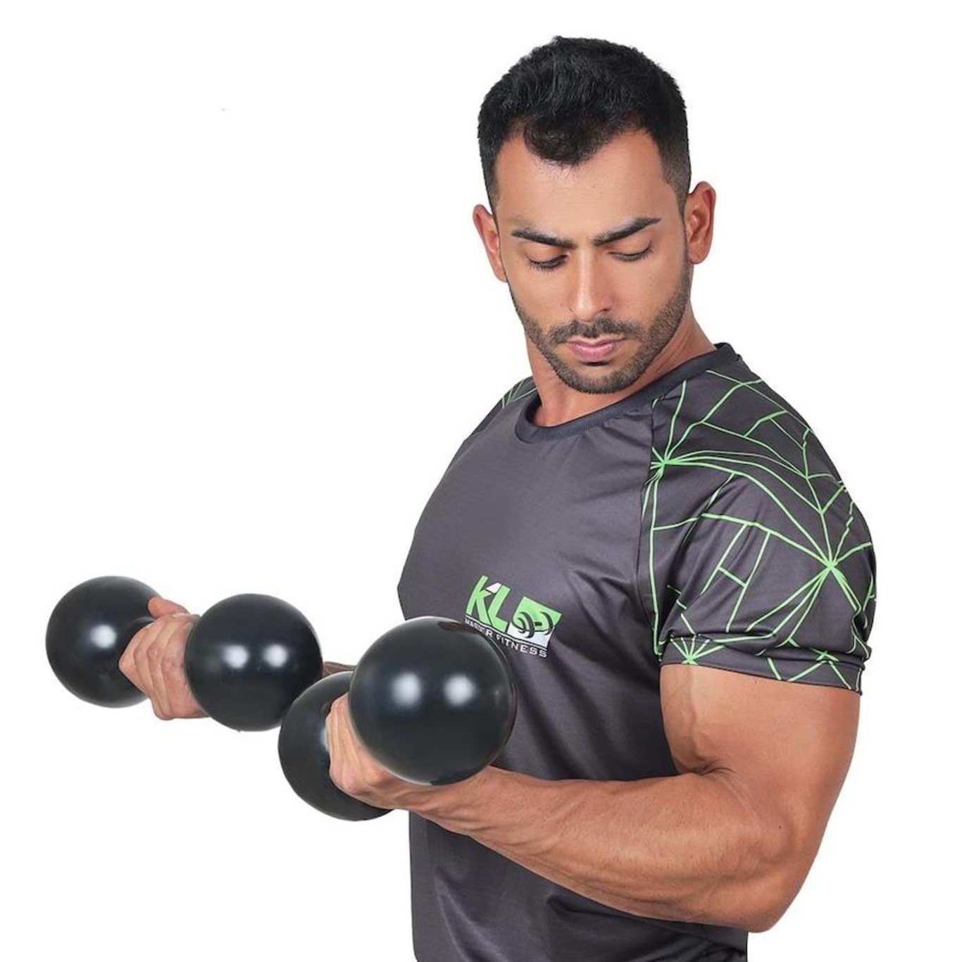 Par de Halteres KL Fit Emborrachado - 8 kg | Centauro