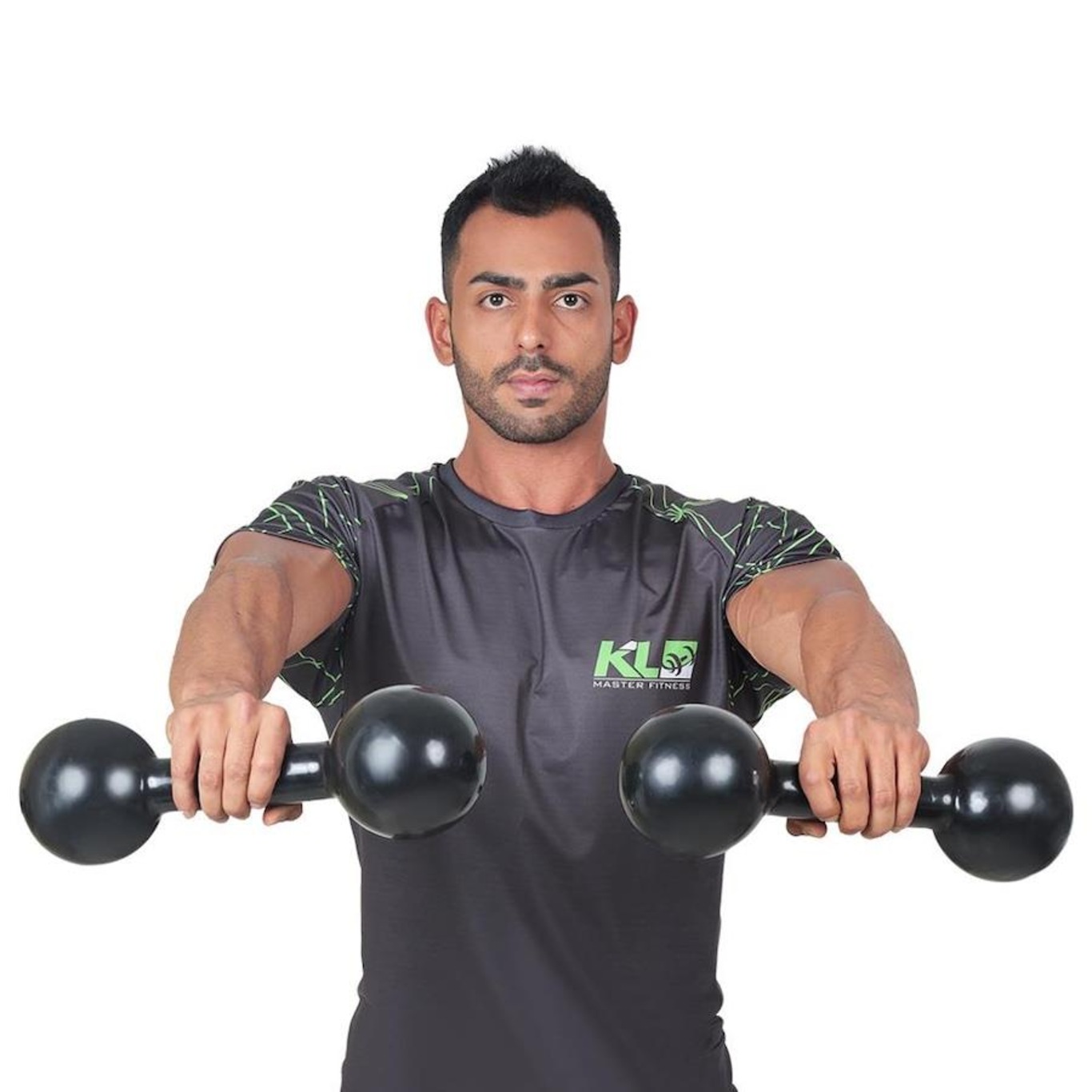Par de Halteres KL Fit Emborrachado - 10 kg | Centauro