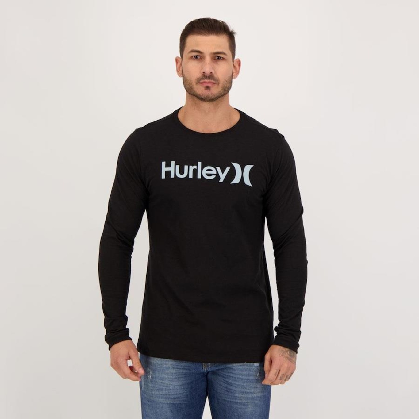 Camiseta Manga Longa Hurley Solid - Masculina | Centauro