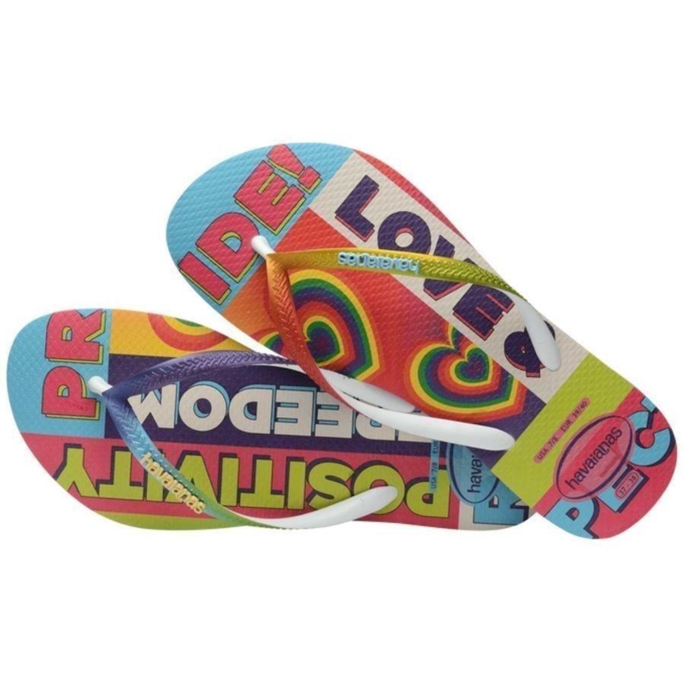 Chinelo Havaianas Slim Pride Rainbow Lgbtqi+ - Adulto | Centauro