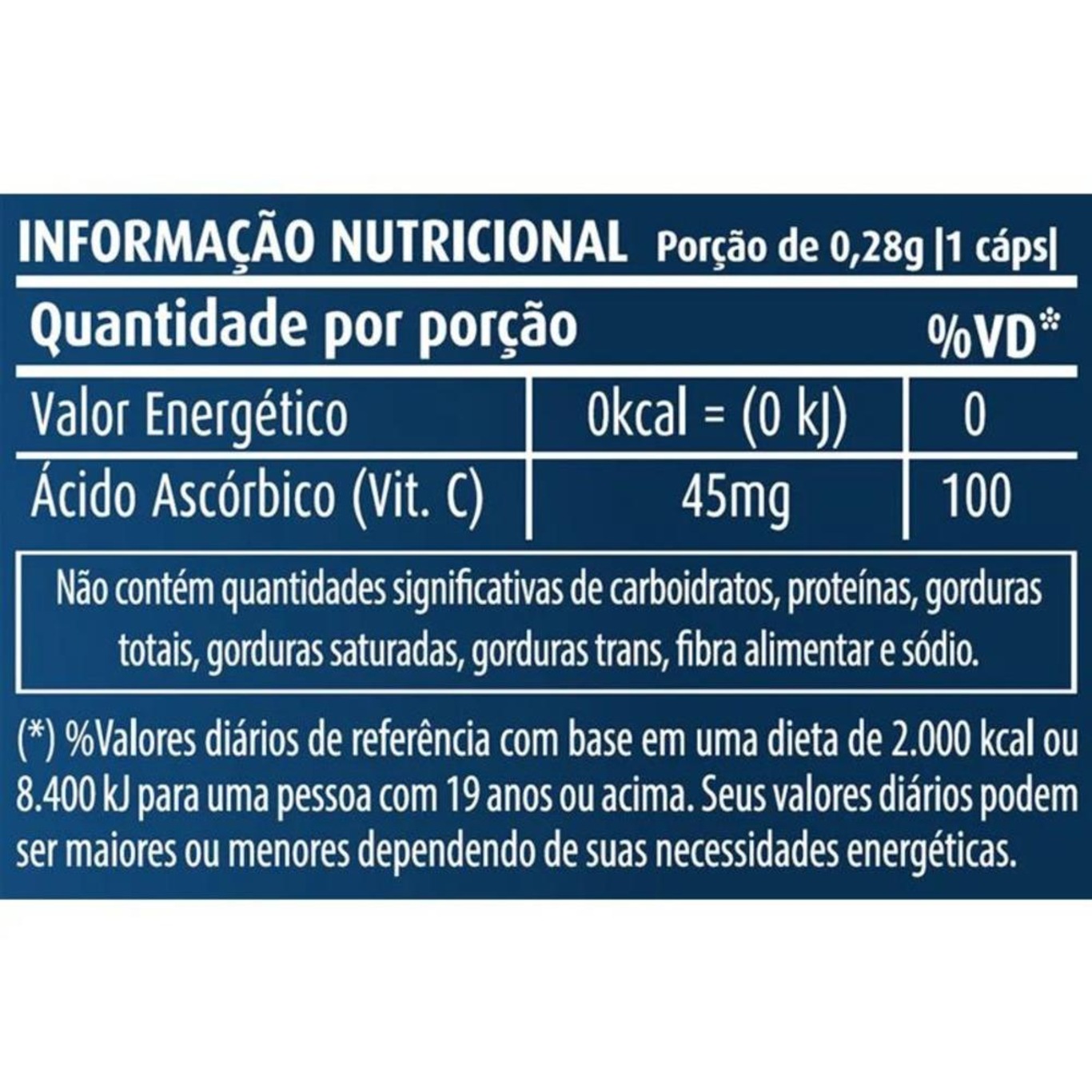 Vitamina C Apisnutri Ácido Ascórbico - 60 Cápsulas | Centauro