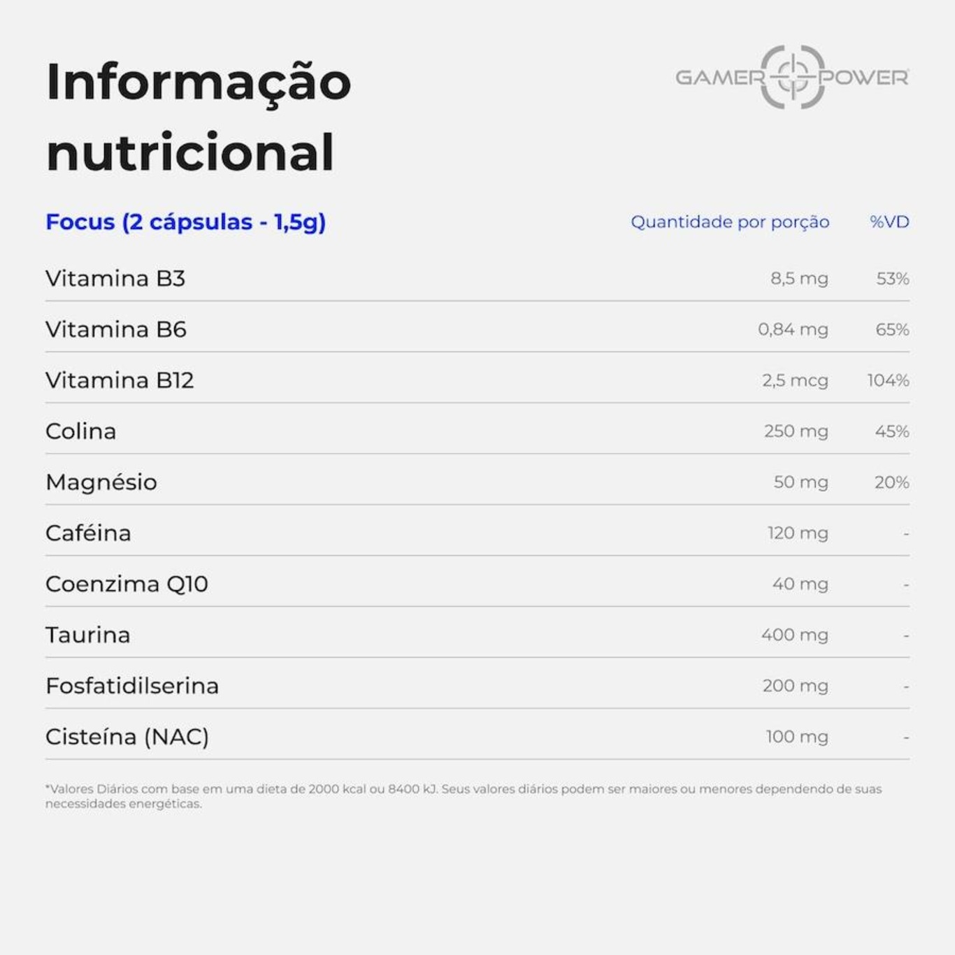 Focus Gamer Power - 45g | Centauro