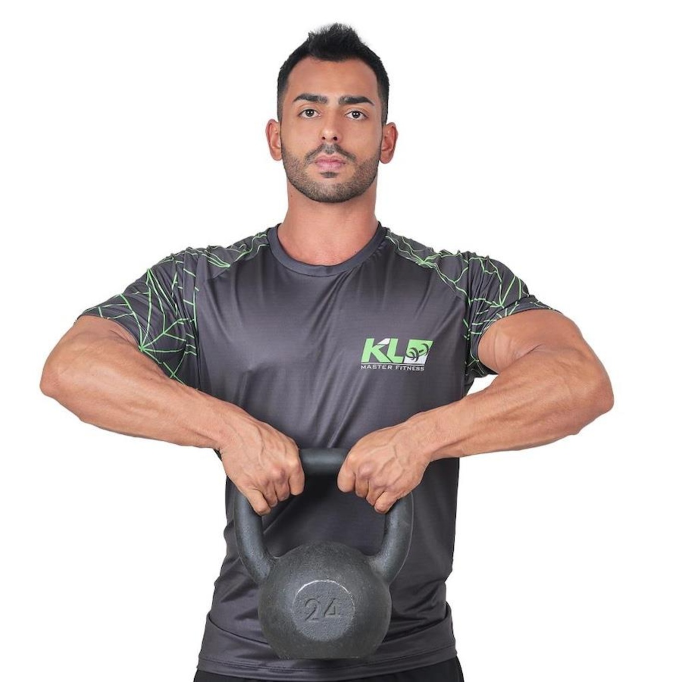 Kettlebel Pintado Unidade KL Fit Instrumento de Alta Performance - 24kg ...