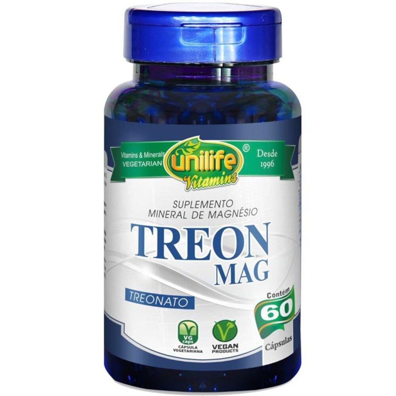 Treon Mag Unilife Magnésio Treonato - 60 Cápsulas | Centauro