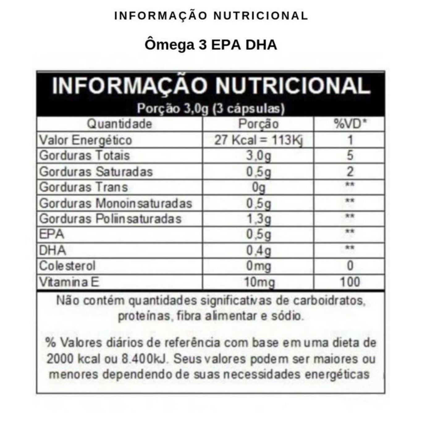 Kit de 5 Ômega 3 EPA DHA 1000mg Vitafor - 60 cápsulas | Centauro