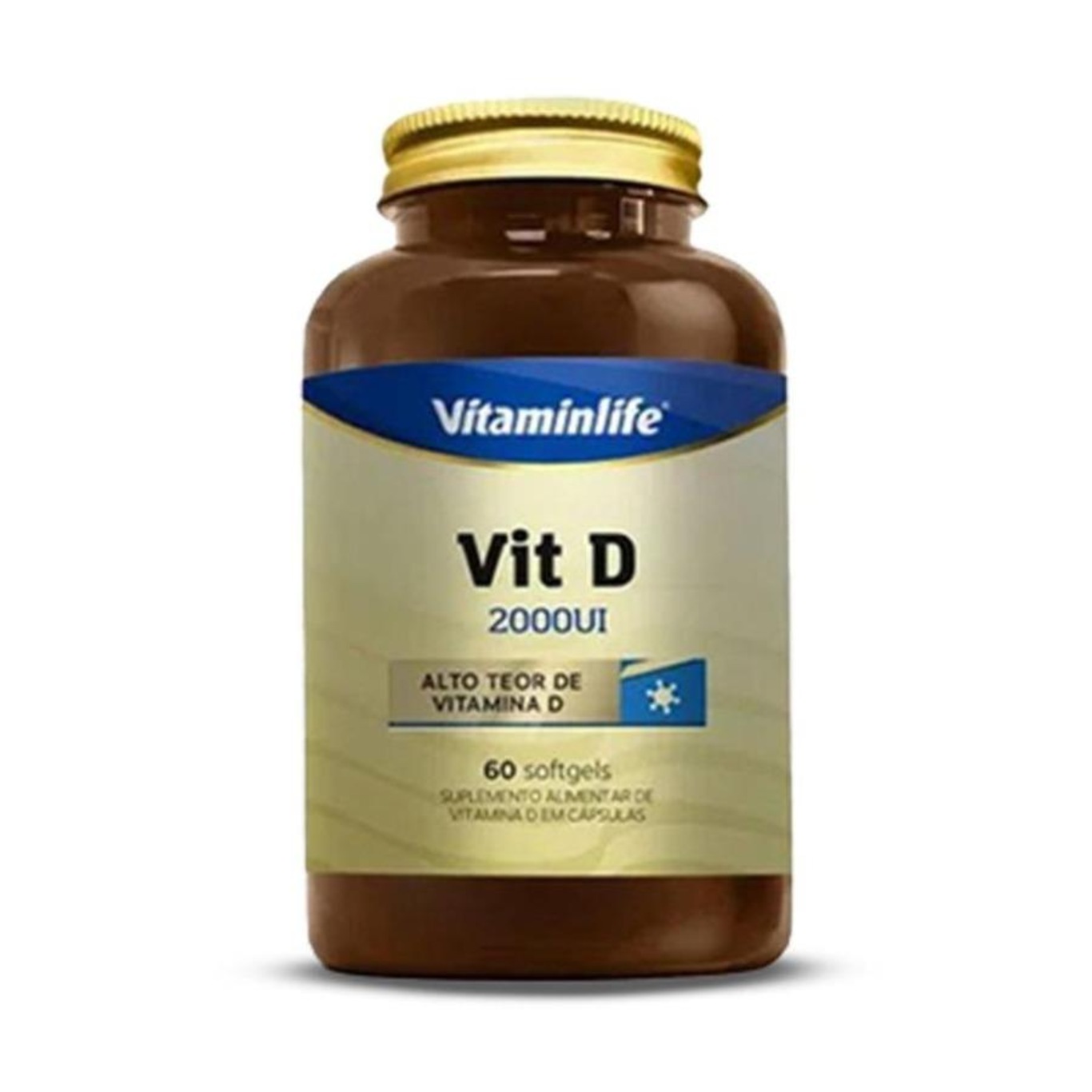 Vit D 2000 UI Vitaminlife - 120 cápsulas | Centauro