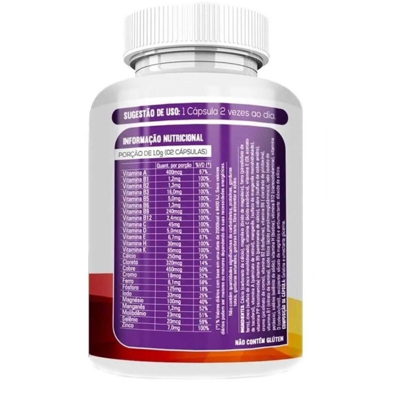Multivitamínico de A-Z Polivitamínico Bionutri - 60 cápsulas | Centauro