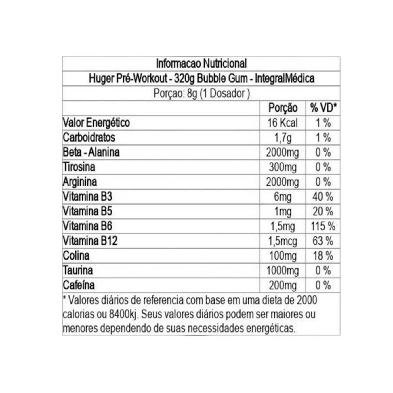 Huger Bubble Gum Integralmédica - 320g | Centauro