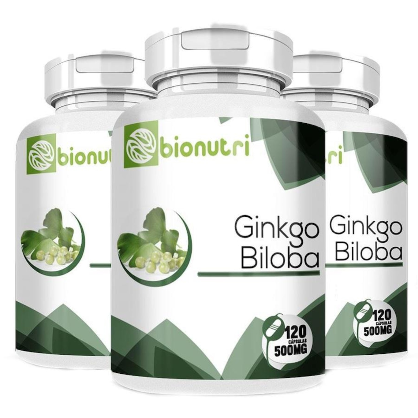Kit de Suplemento Bionutri Ginkgo Biloba 100% Puro - 120 cápsulas | Centauro