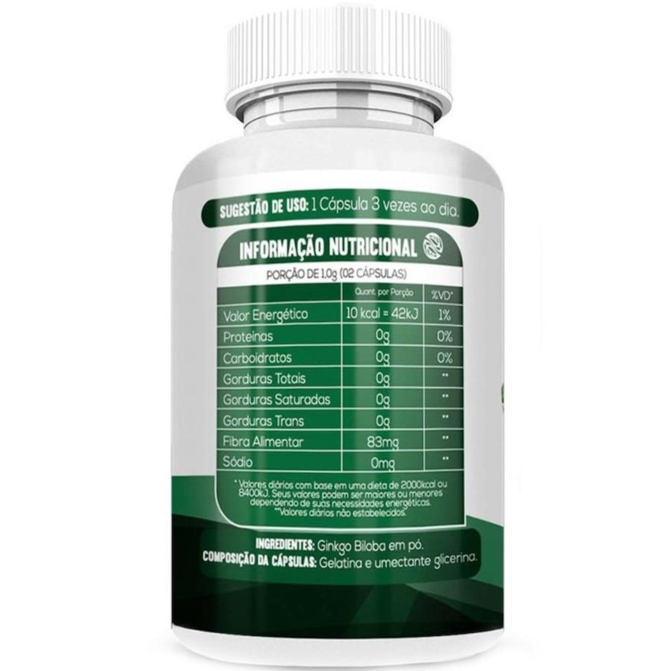 Kit de Suplemento Bionutri Ginkgo Biloba 100% Puro - 120 cápsulas ...