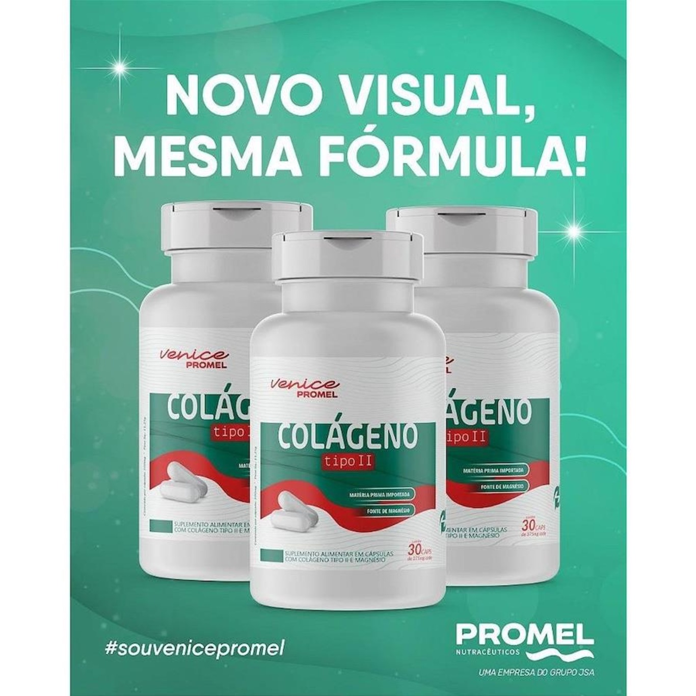 Colágeno Tipo 2 375mg Promel - 30 Caps | Centauro