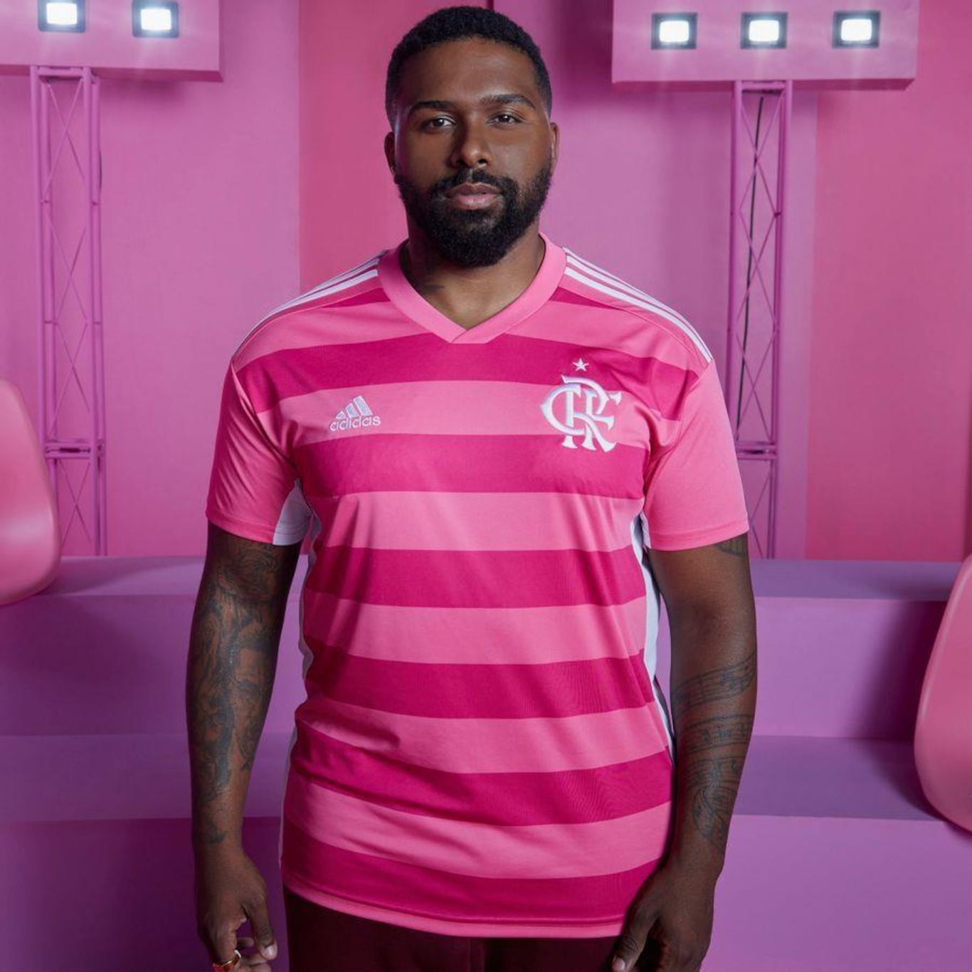 Camisa do Flamengo 22 Outubro Rosa adidas - Masculina | Centauro