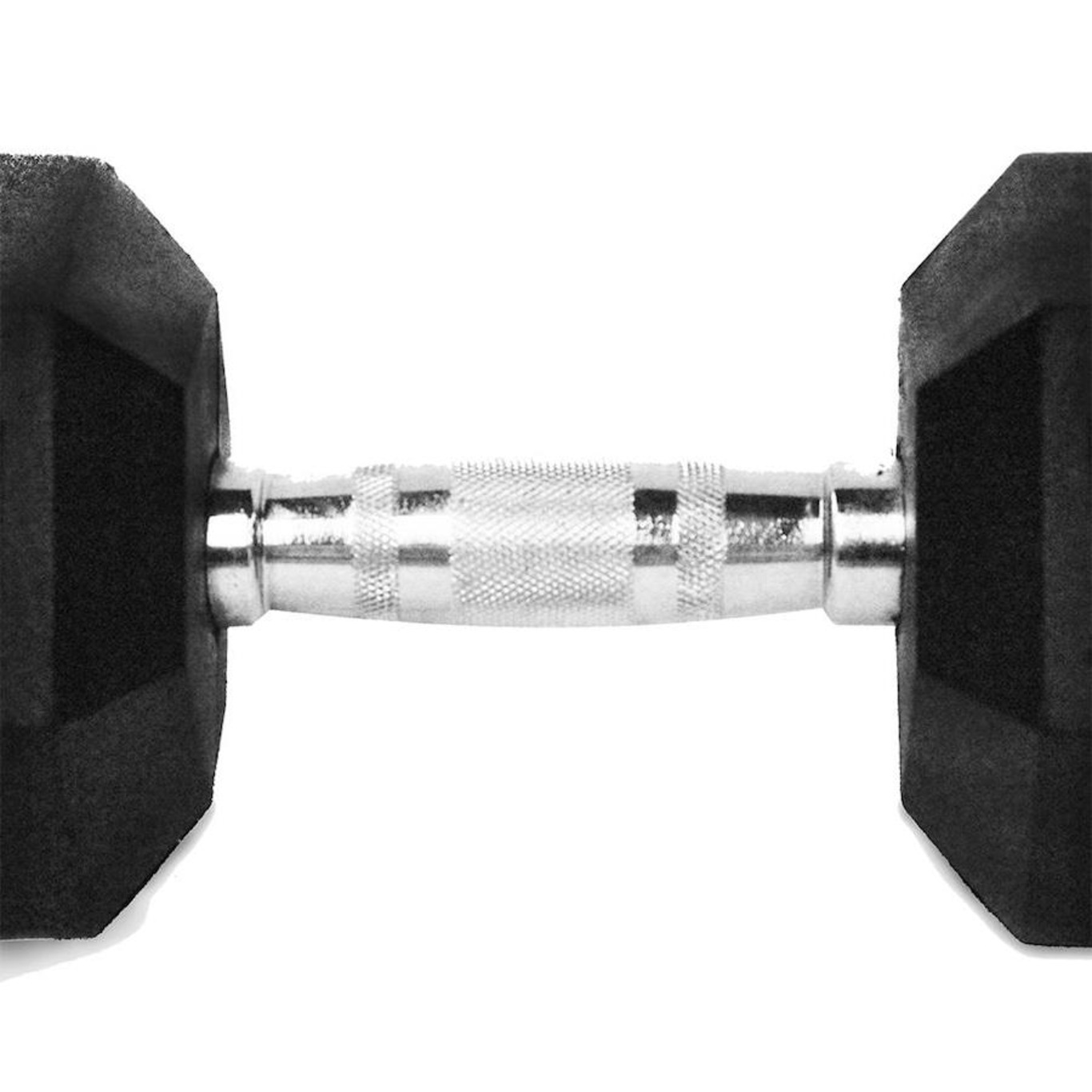 Halter Dumbell Rae Fitness Emborrachado Sextavado Cromado - 4Kg | Centauro