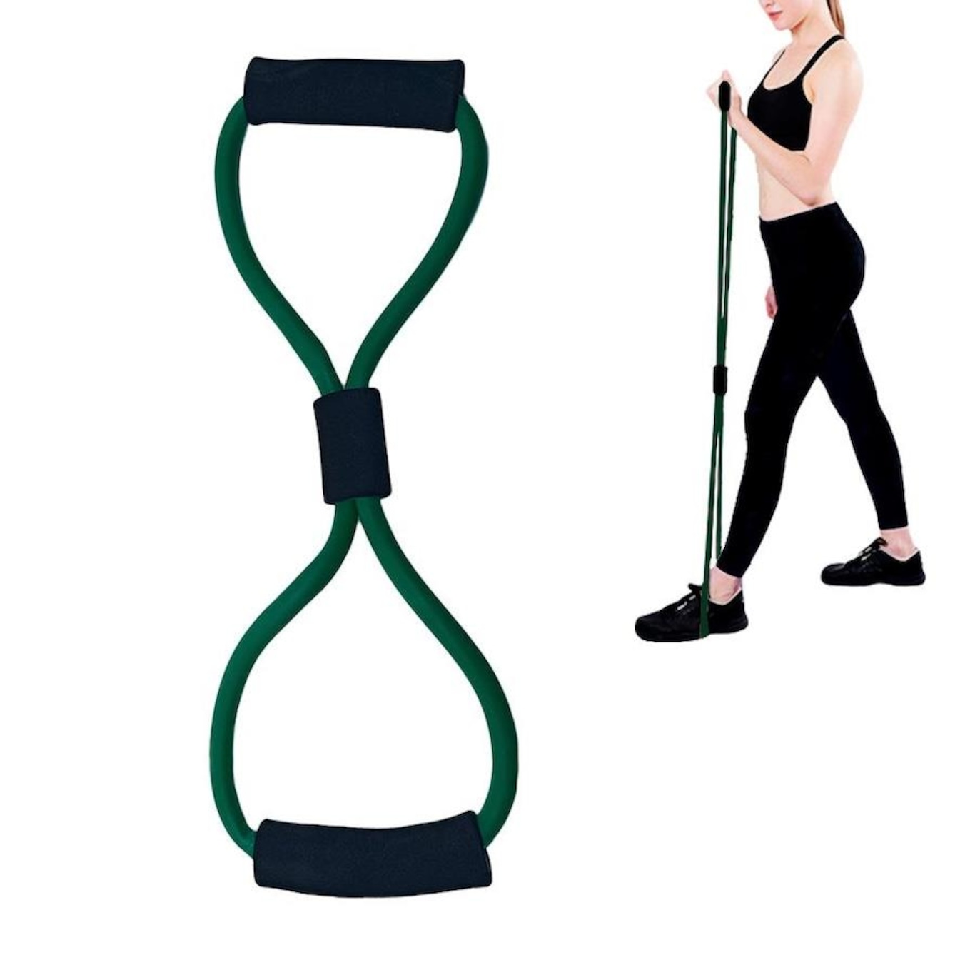Extensor Elástico Pista e Campo em Oito Médio Fisio Alongamento Pilates ...