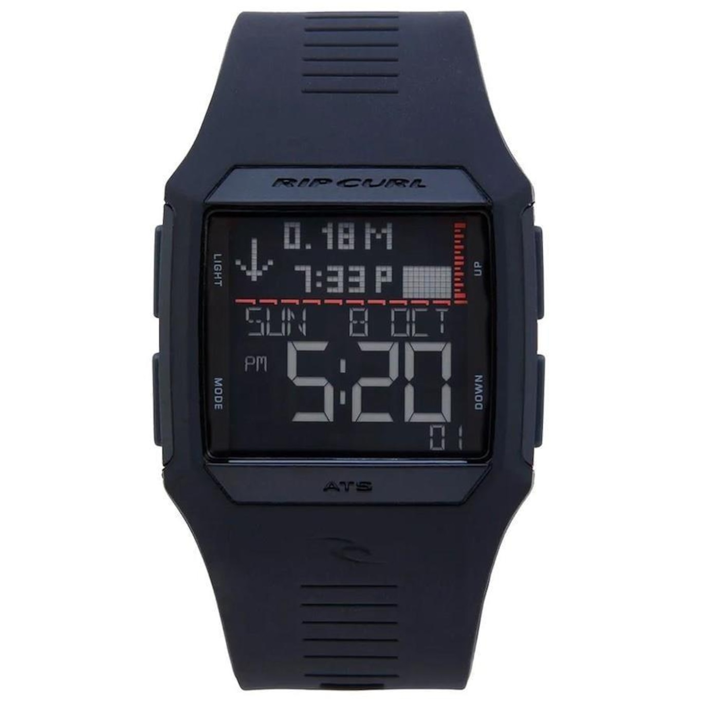 Relógio Digital Rip Curl Rifles Tide Watch Ats Tábua de Marés Midnight ...