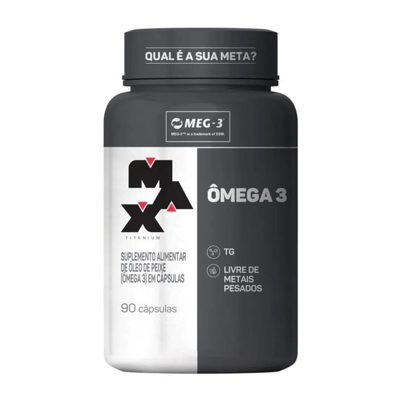 Ômega 3 Livre de Metais Pesados Max Titanium - 90 Caps | Centauro