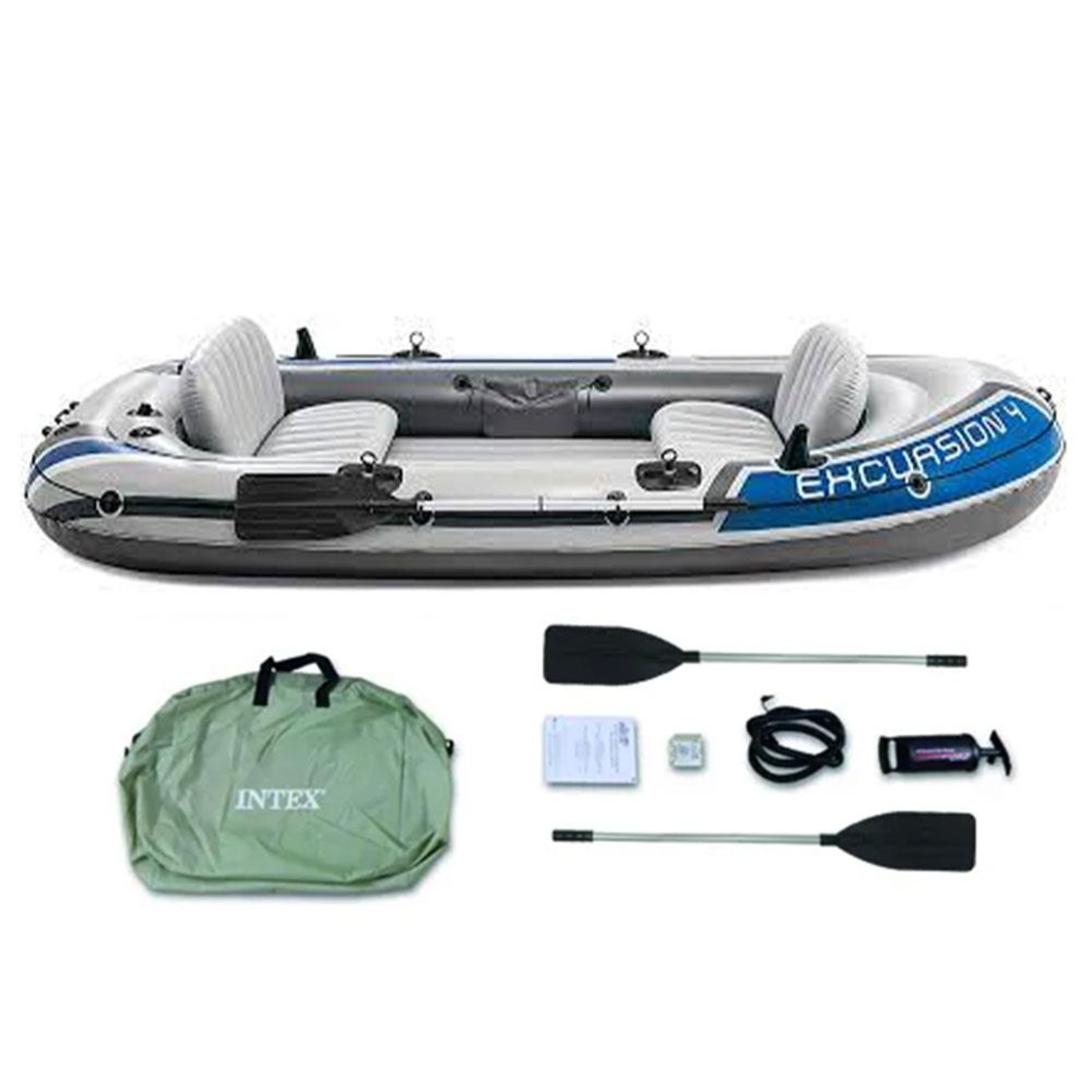 Bote Inflável Intex Excursion - 4 Pessoas | Centauro Bote Inflável Intex Excursion - 4 Pessoas | Centauro