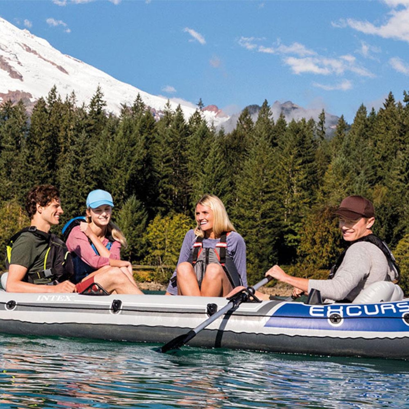 Bote Inflável Intex Excursion - 4 Pessoas | Centauro Bote Inflável Intex Excursion - 4 Pessoas | Centauro
