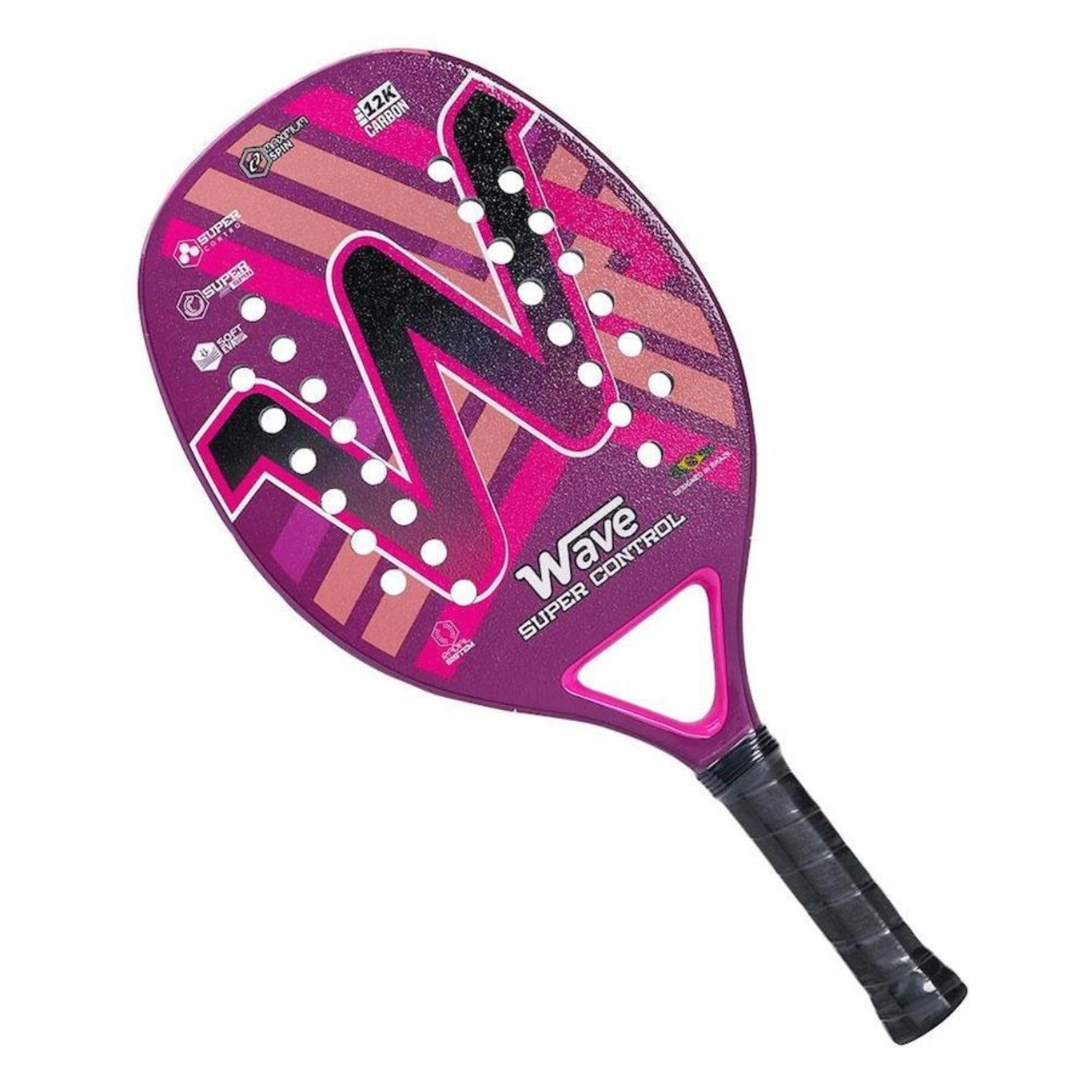 Raquete de Beach Tennis Wave Super Control 12K | Centauro
