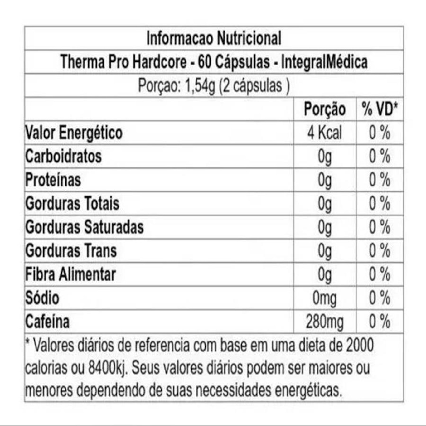 Termogenico Therma Pro Hardcore Integralmédica - 60 Caps | Centauro