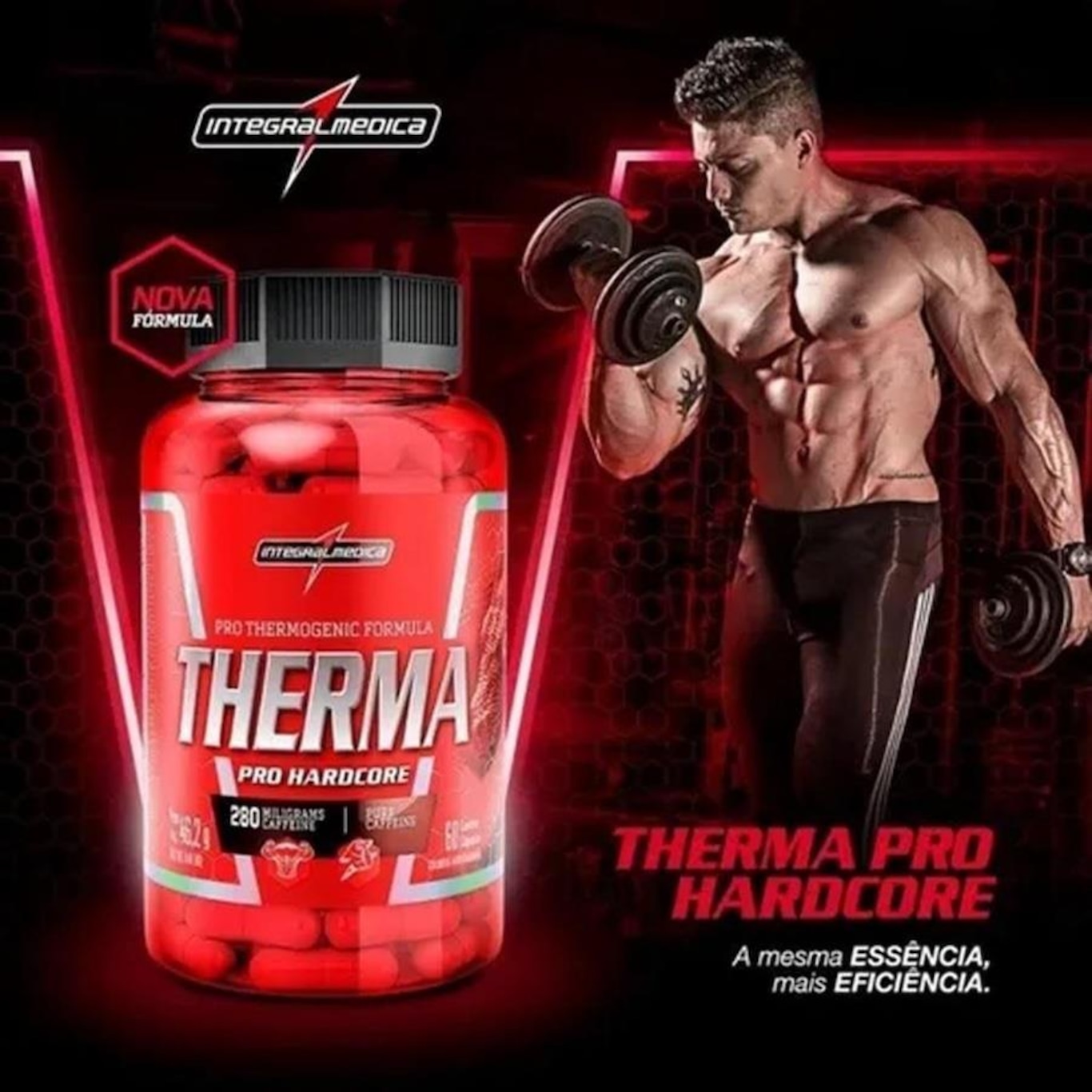 Termogenico Therma Pro Hardcore Integralmédica - 60 Caps | Centauro