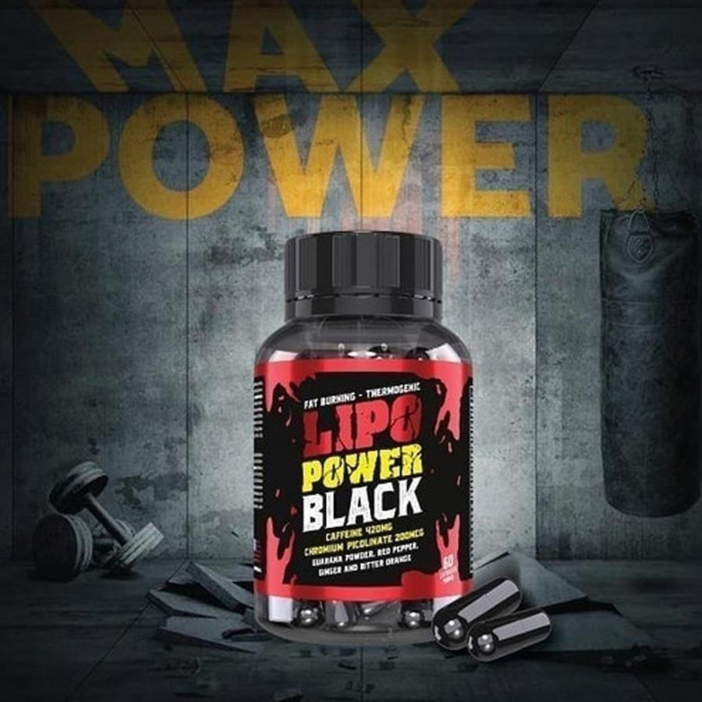 Termogênico Lipo Power Black Uninativa - 60 Cáps | Centauro