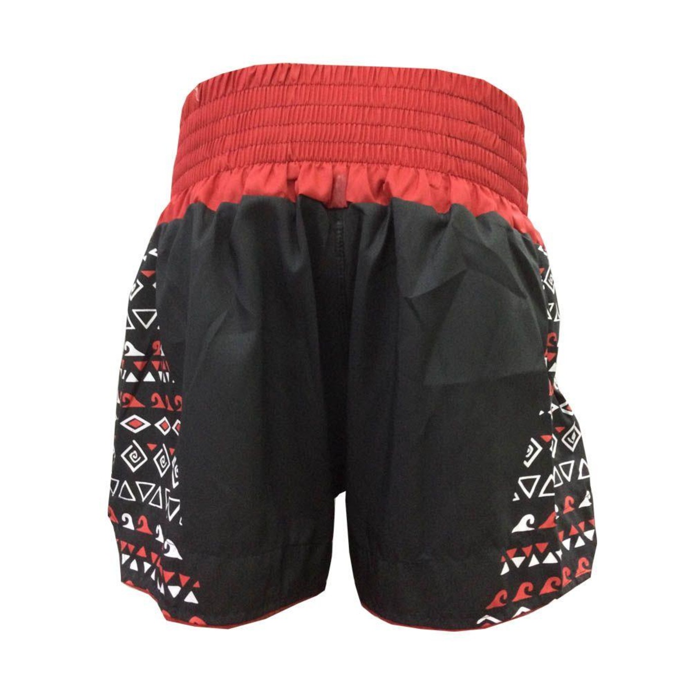 Calção Short Muay Thai / Kickboxing Maori Preto/Vermelho Uppercut ...