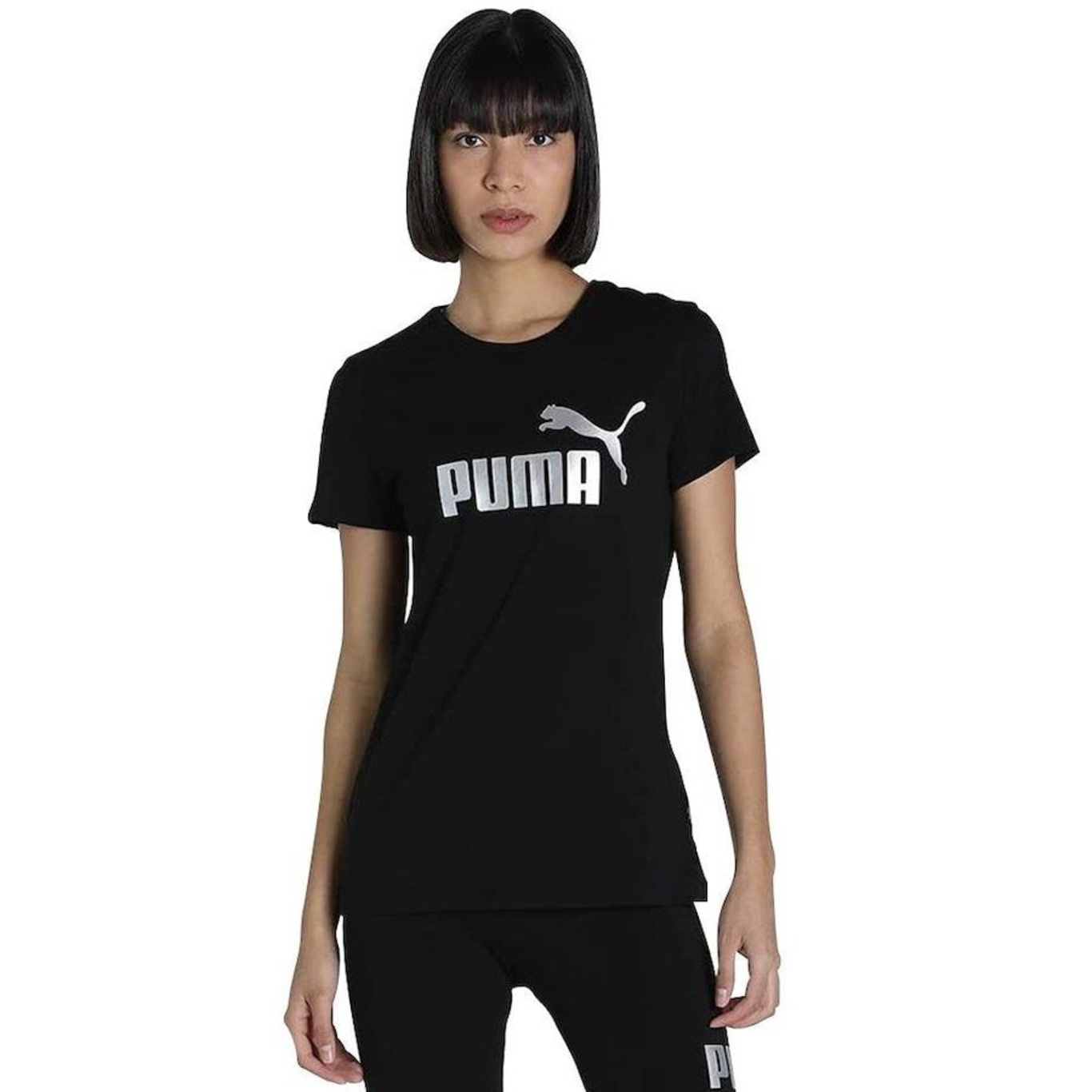 Camiseta Puma Metallic Logo - Feminina | Centauro