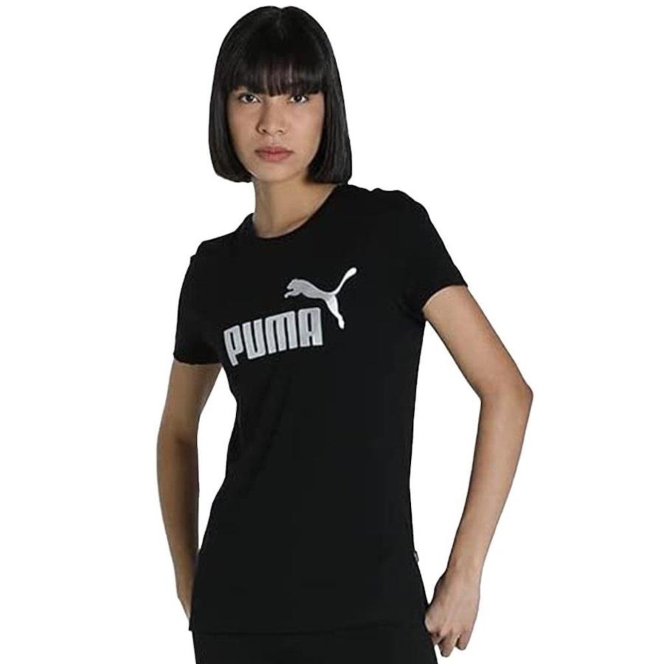 Camiseta Puma Metallic Logo - Feminina | Centauro