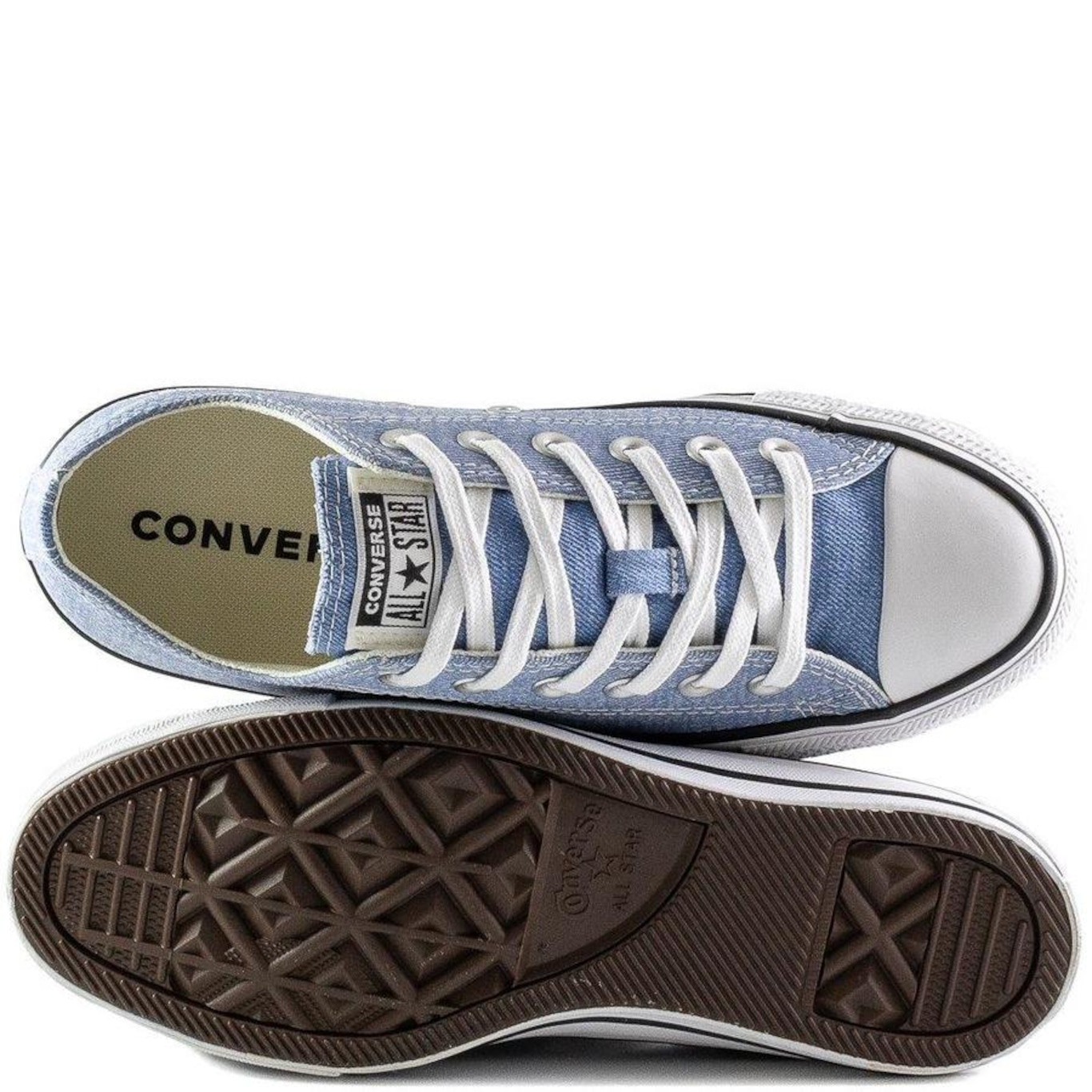 Tênis Converse Feminino Chuck Taylor All Star Ox Summer Denim Ct2355 ...