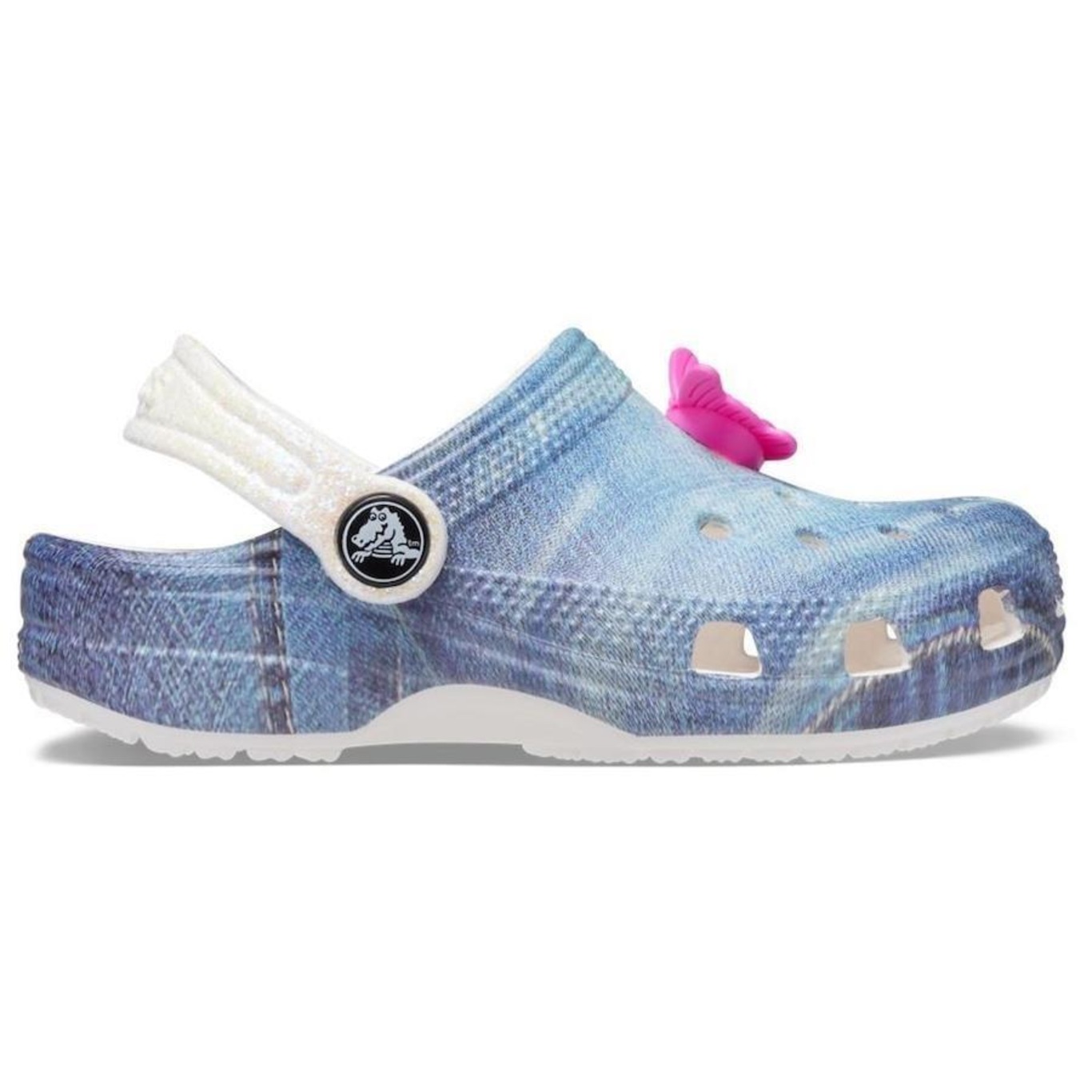 Sandália Crocs Classic Demin Clog T - Infantil em Promoção | Centauro