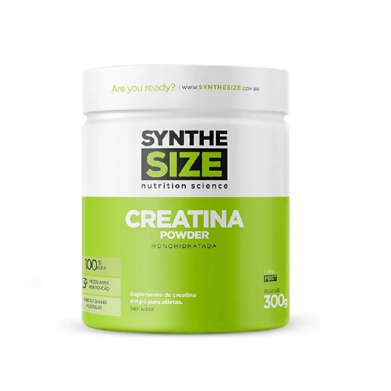Creatina 100% Pura Monohidratada Synthesize - 300g | Centauro