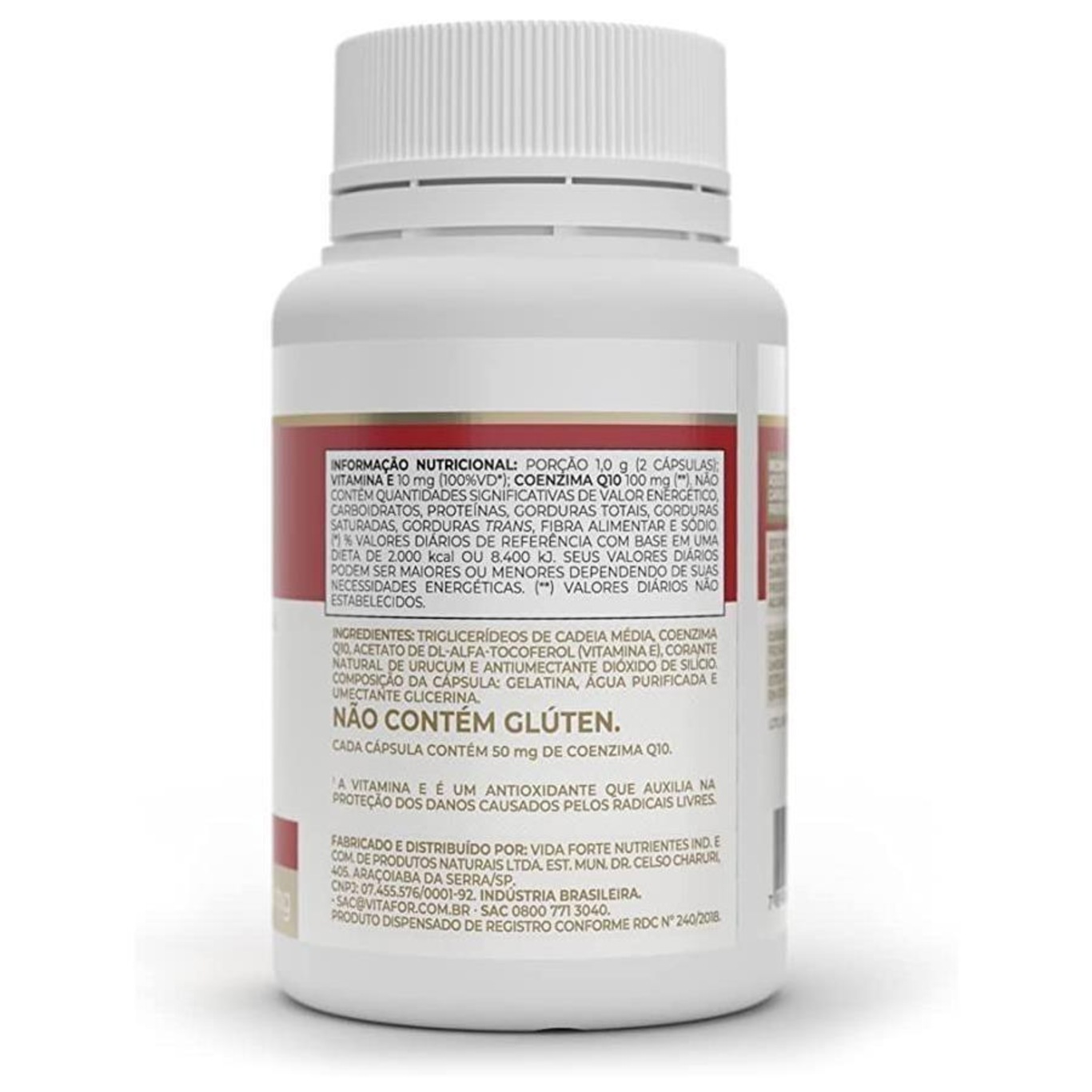 Coenzima Q10 100mg Vitafor - 60 Capsulas | Centauro