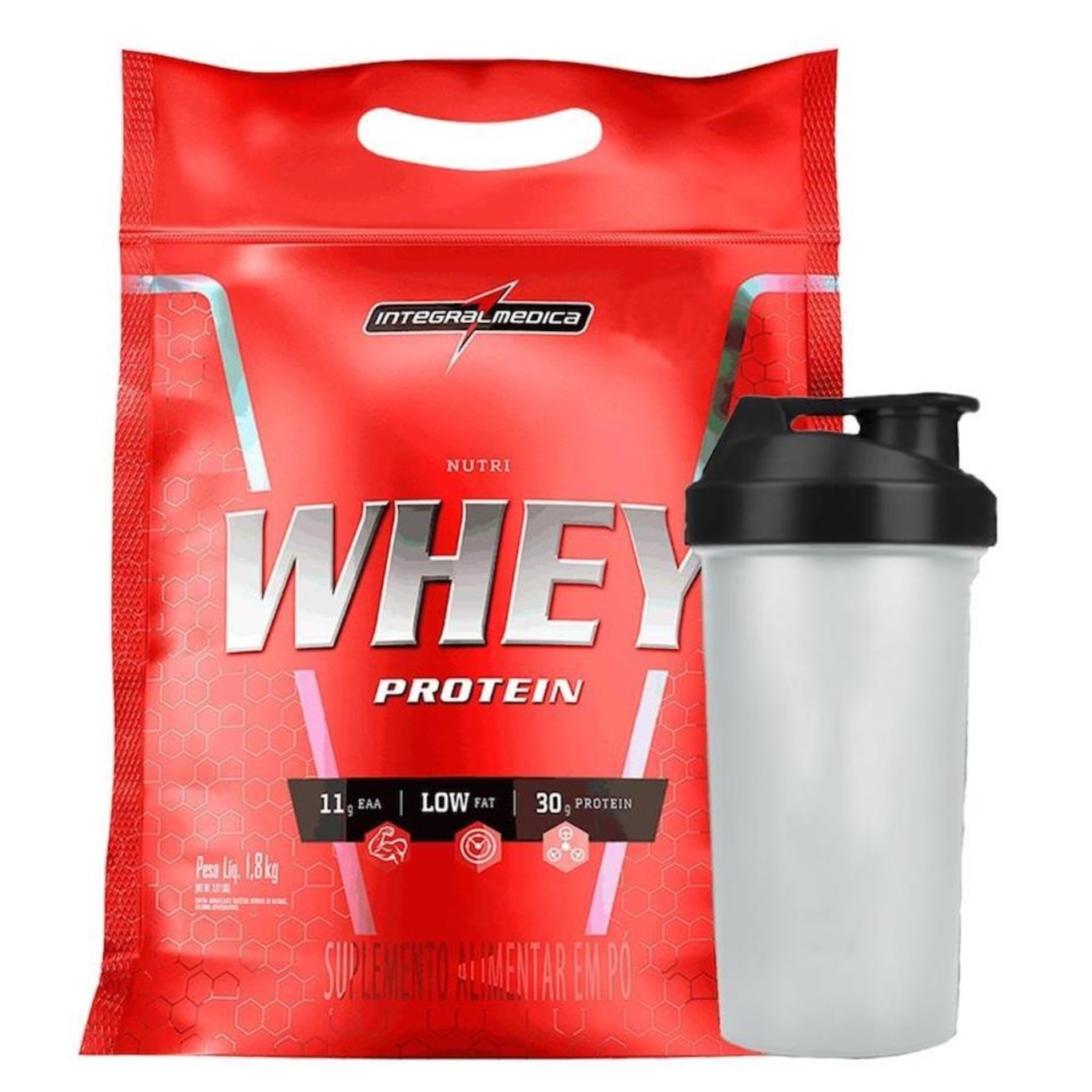 Whey Protein Nutri Isolado Concentrado Integralmédica Refil Chocolate