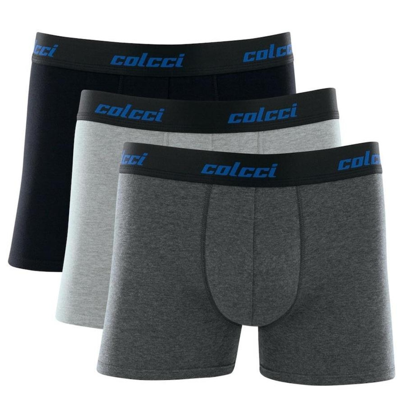 Kit Cueca Boxer Colcci 3 Peças Masculina Algodão Elástico | Centauro