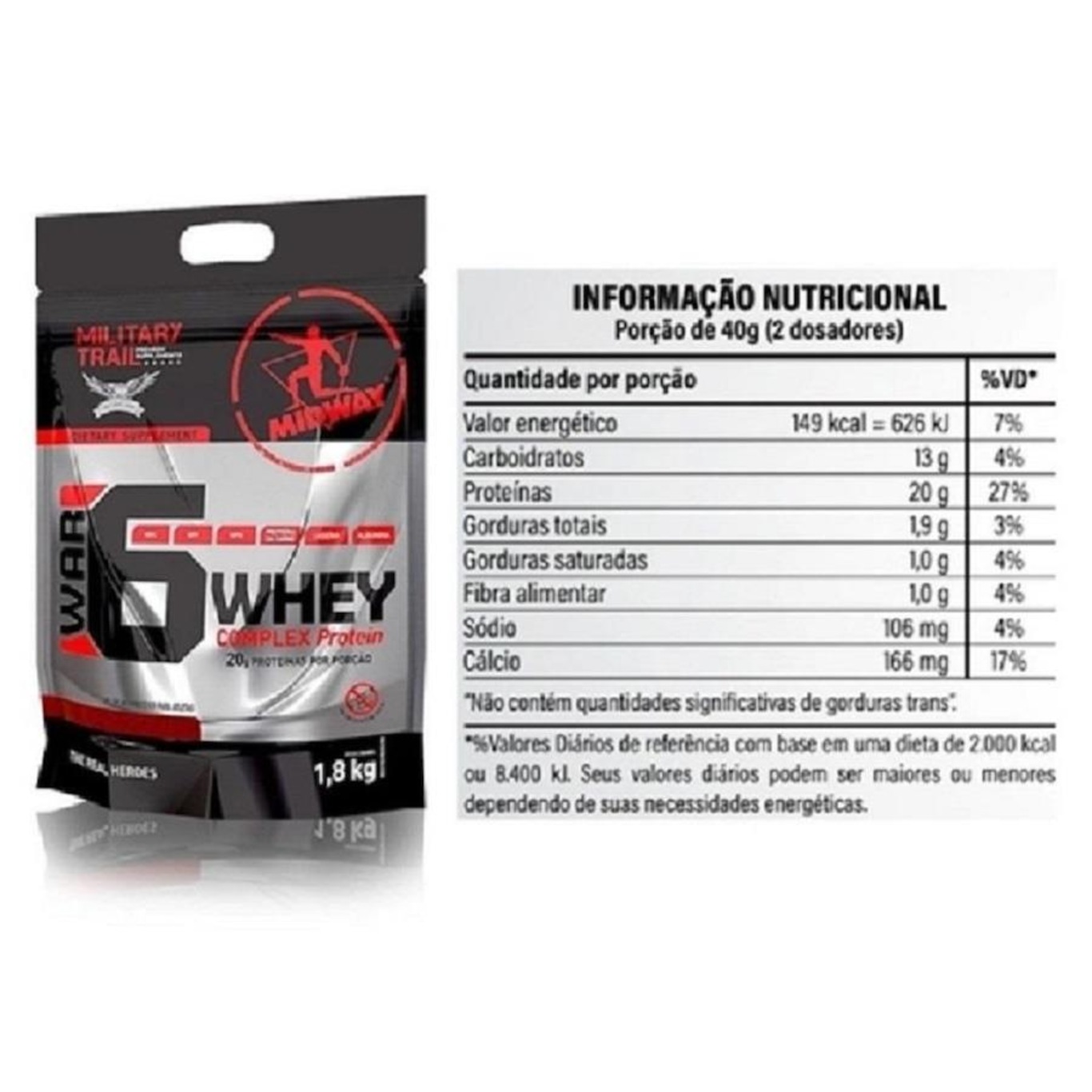 War 6 Complex Protein Midway - Baunilha - 907g | Centauro