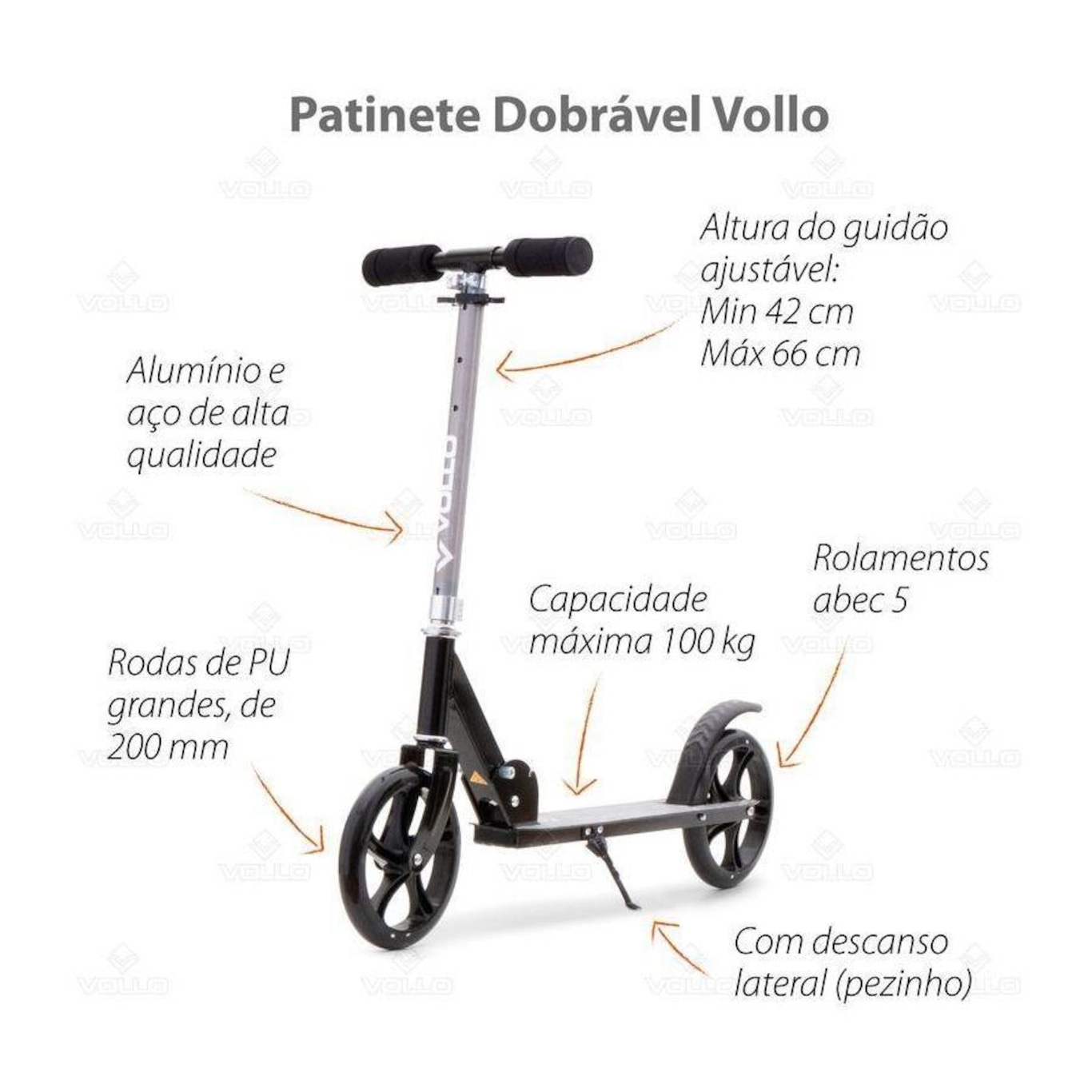 Patinete Scooter Vollo Dobrável | Centauro