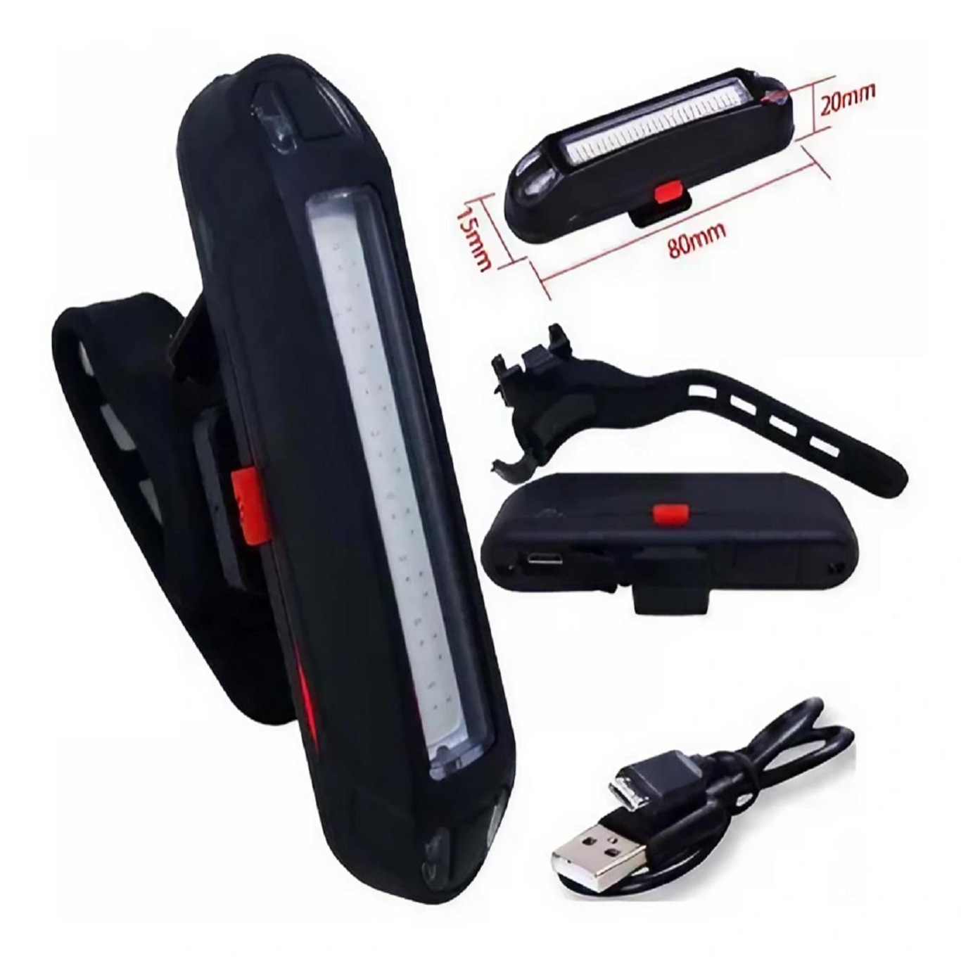 Lanterna Led para Bicicleta Shop35 MTB Recarregável USB | Centauro