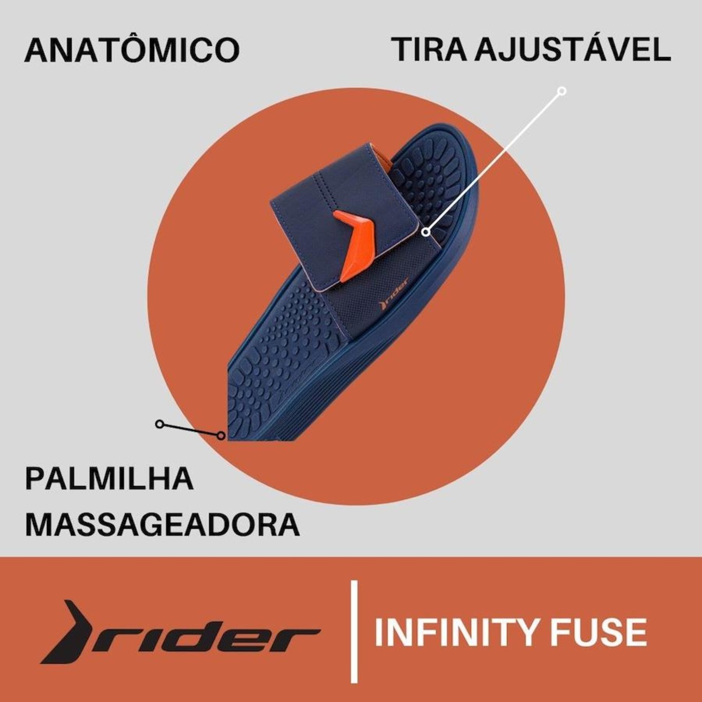 Chinelo Rider Inifinity Fuse - Masculino | Centauro