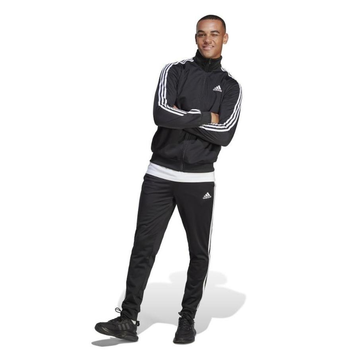 Agasalho adidas Essential 3-Stripes - Masculino | Centauro