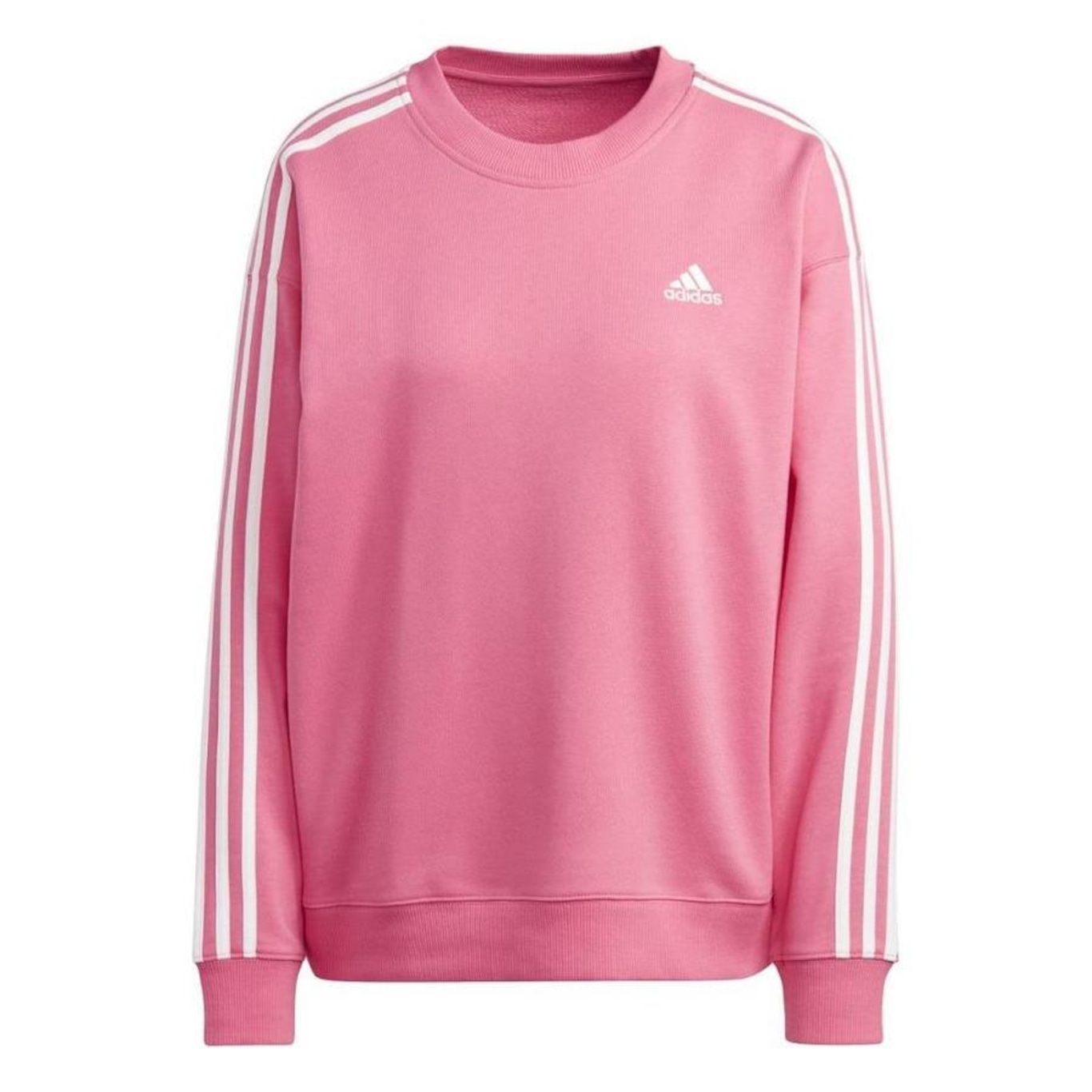 Blusão de Moletom sem Capuz adidas Essentials 3-Stripes - Feminina ...